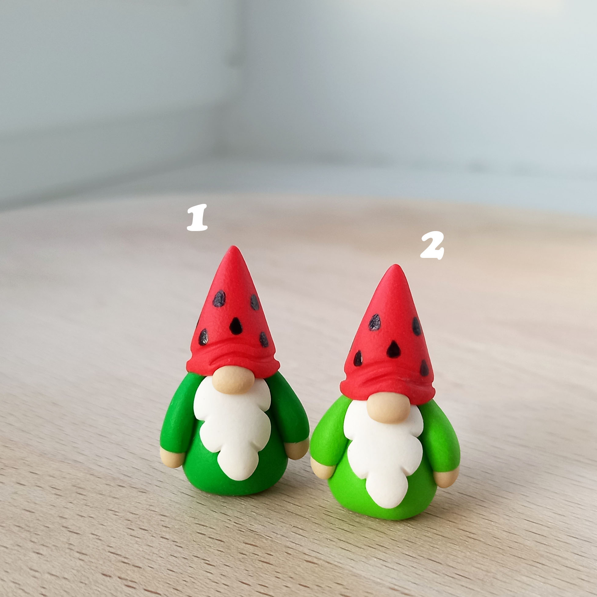 Watermelon Gnome / Tiny clay gnomes / summer gnome / fruit g - Inspire ...