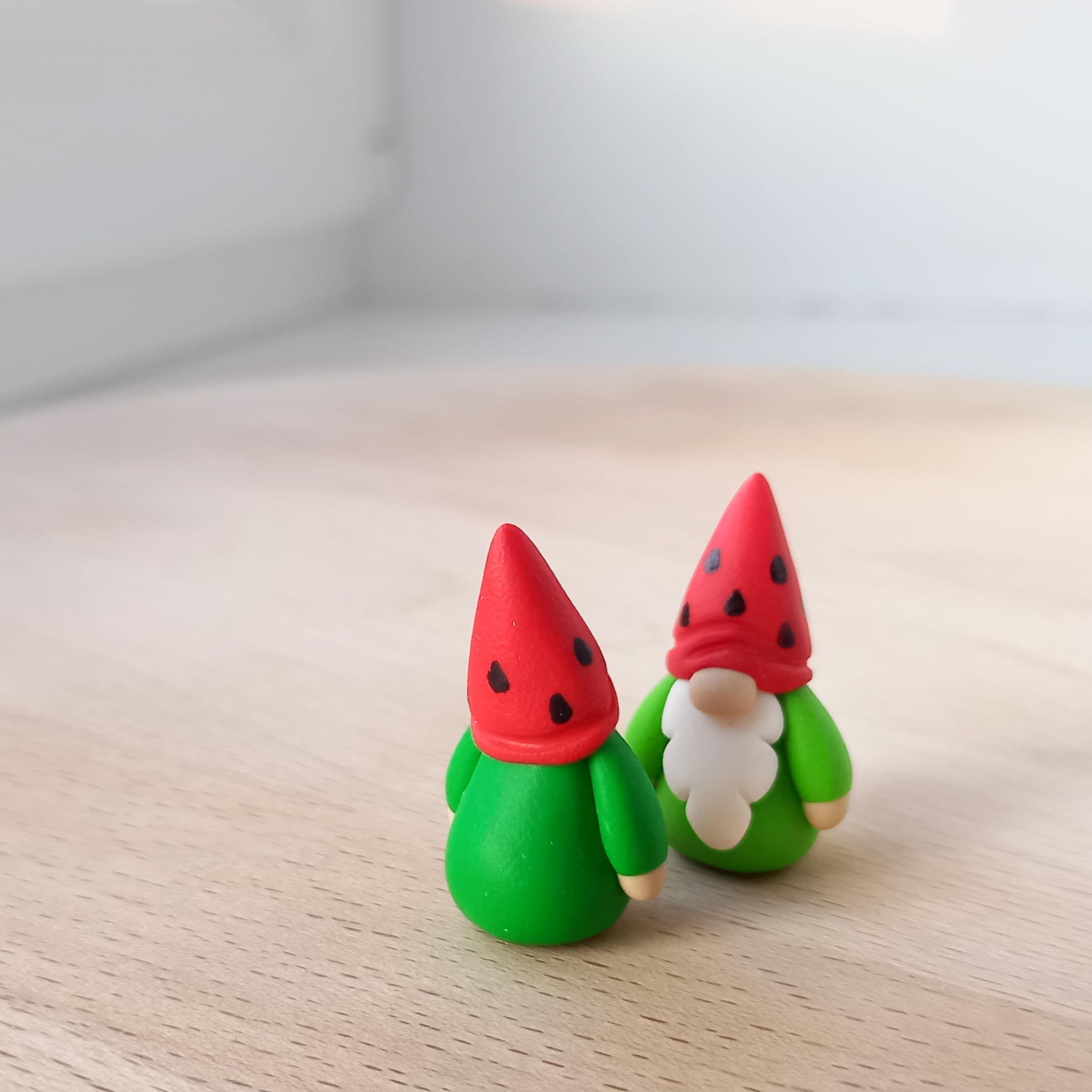 Watermelon Gnome / Tiny clay gnomes / summer gnome / fruit g - Inspire ...