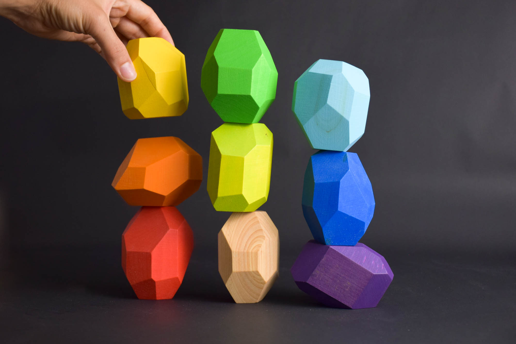 Balancing Stones Rainbow Big size - Inspire Uplift