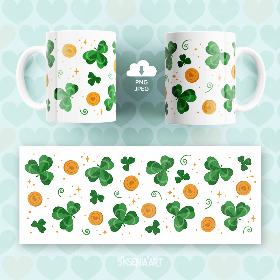 St Patricks Day Mug Bundle, 11oz Mug Sublimation Designs wit - Inspire ...