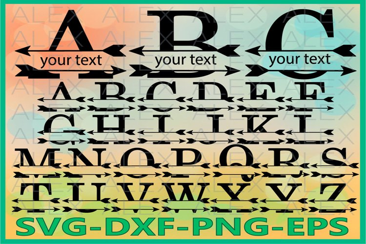 Alphabet Svg, Alphabet Split Monogram Svg, Alphabet font svg | Inspire ...