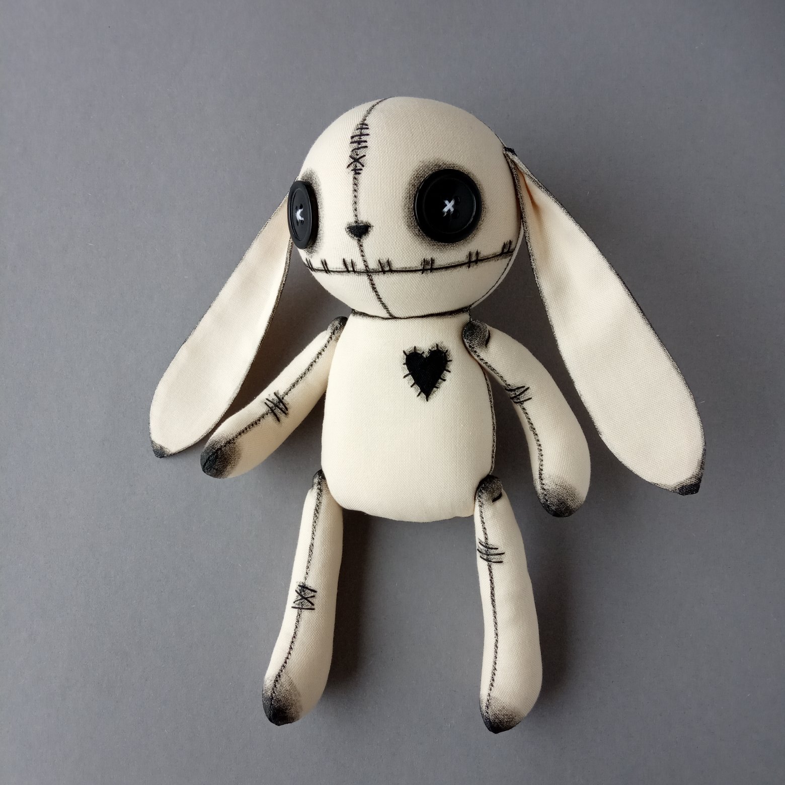 Creepy Cute Bunny Sewing Pattern PDF, Stuffed AnimalTutorial - Inspire ...