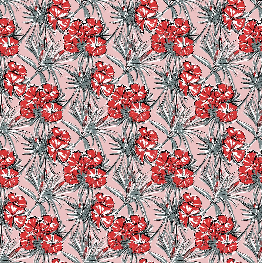 Carnation Flowers Seamless Pattern Retro Wallpaper Vintage D - Inspire ...