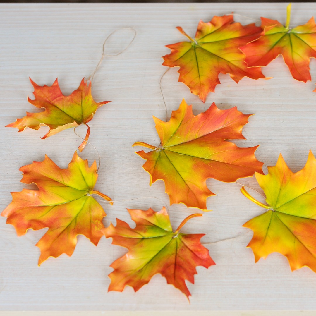 Fall maple leaf garland. Autumn wall decor. Fall wedding dec - Inspire ...