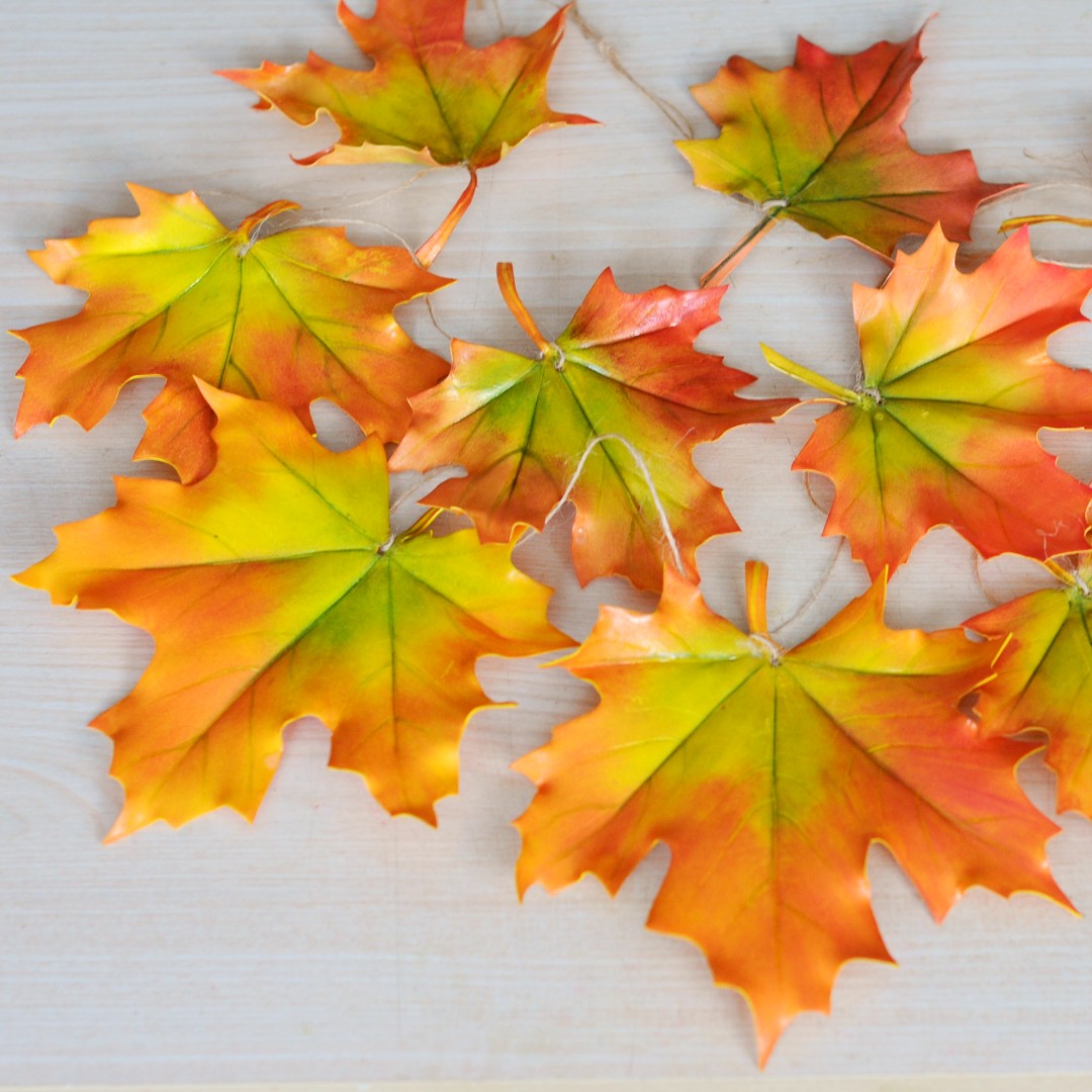 Fall maple leaf garland. Autumn wall decor. Fall wedding dec - Inspire ...