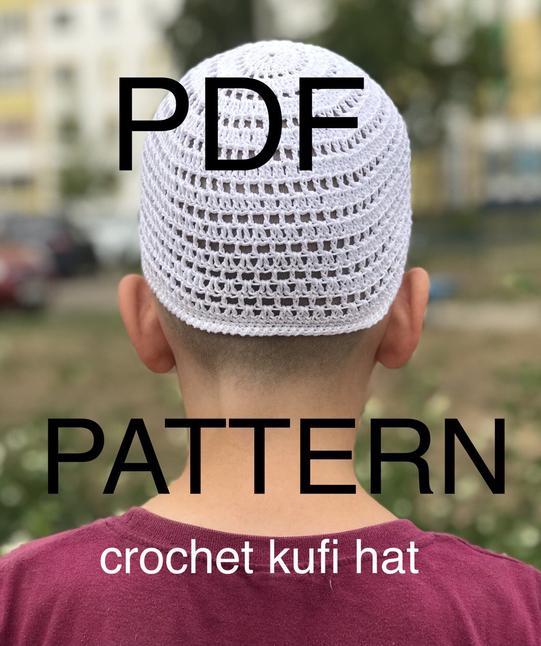 Mens handmade cotton hats pattern, Islam prayer hat PDF patt - Inspire ...