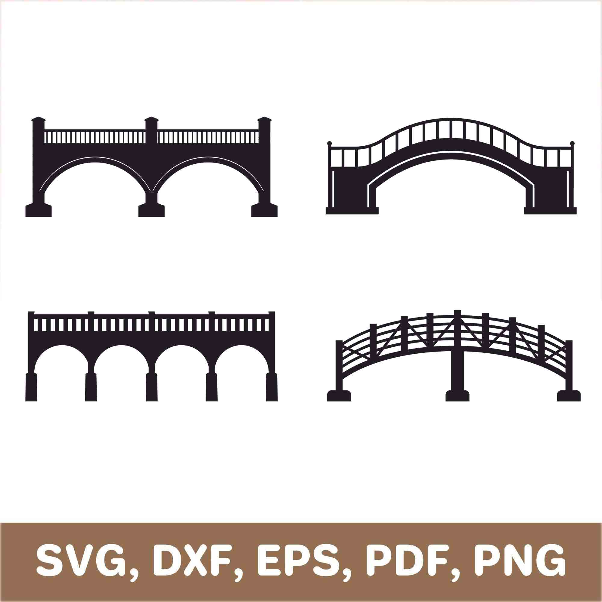 Bridge svg, bridge template, bridge dxf, bridge png, bridge | Inspire ...