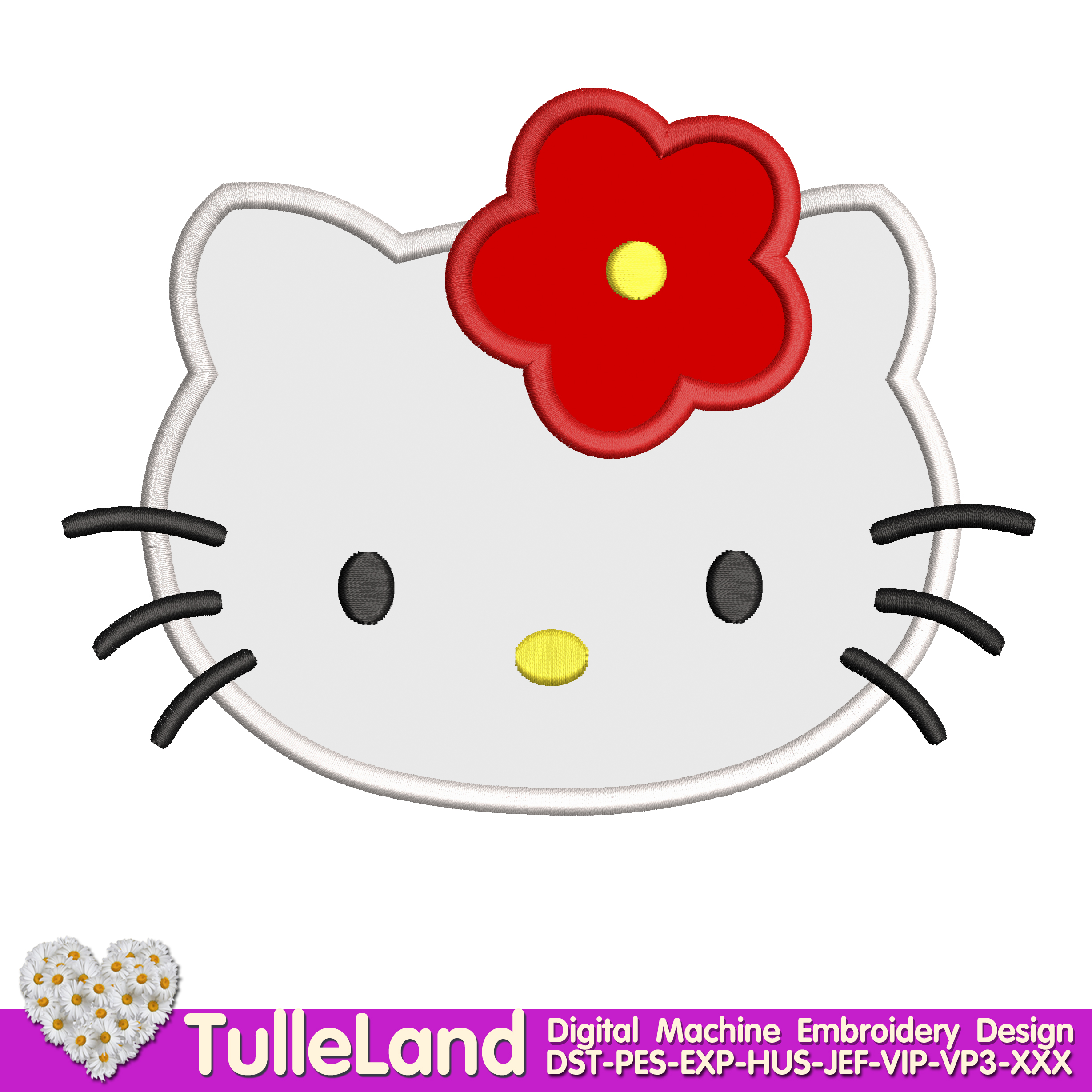 Baby Kitty with Flowers 1st Birthday with Kitty Design | Inspire Uplift