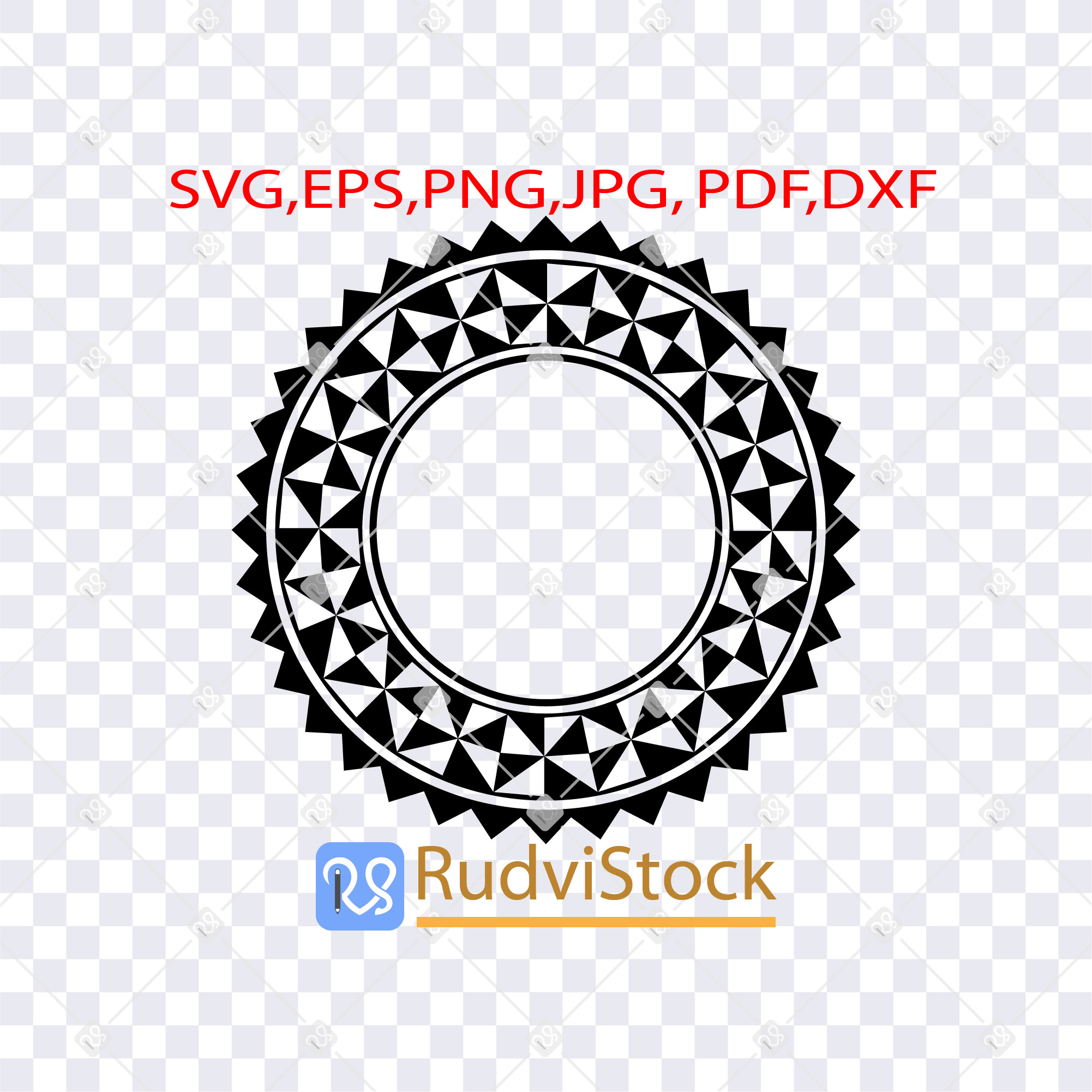 Samoan circle border frame tattoo tribal pattern - Inspire Uplift