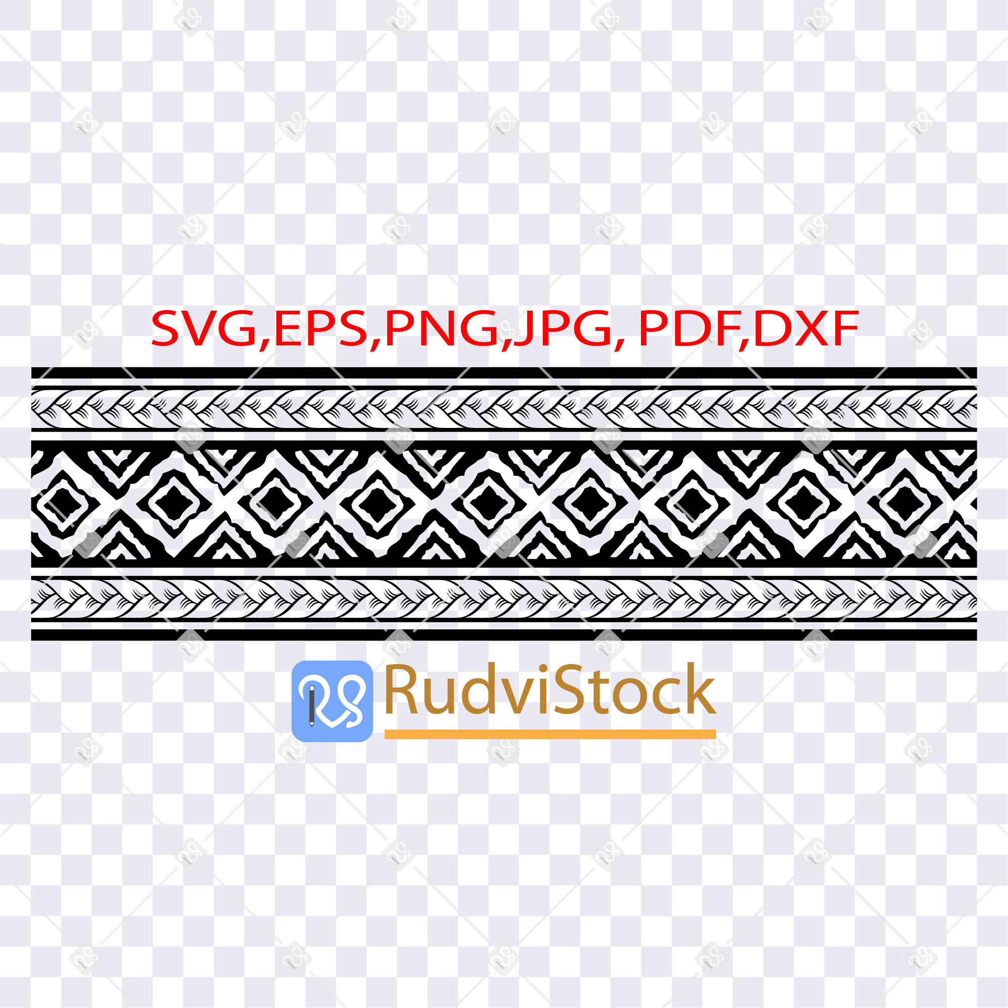 Samoa seamless border tattoo tribal pattern | Inspire Uplift