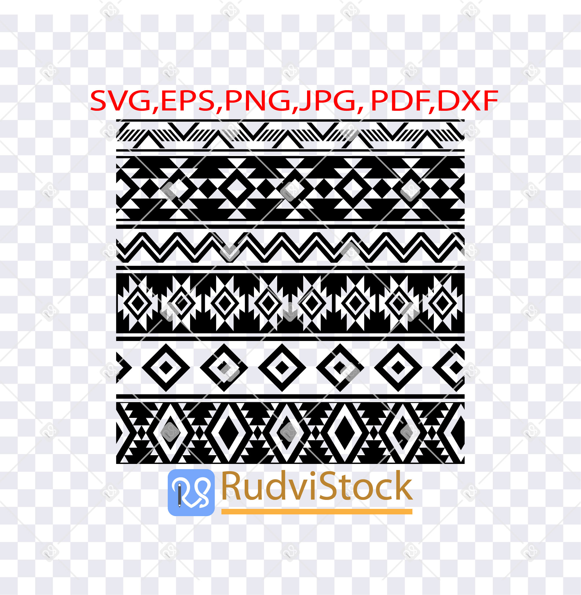 Aztec tribal tattoo border - Inspire Uplift