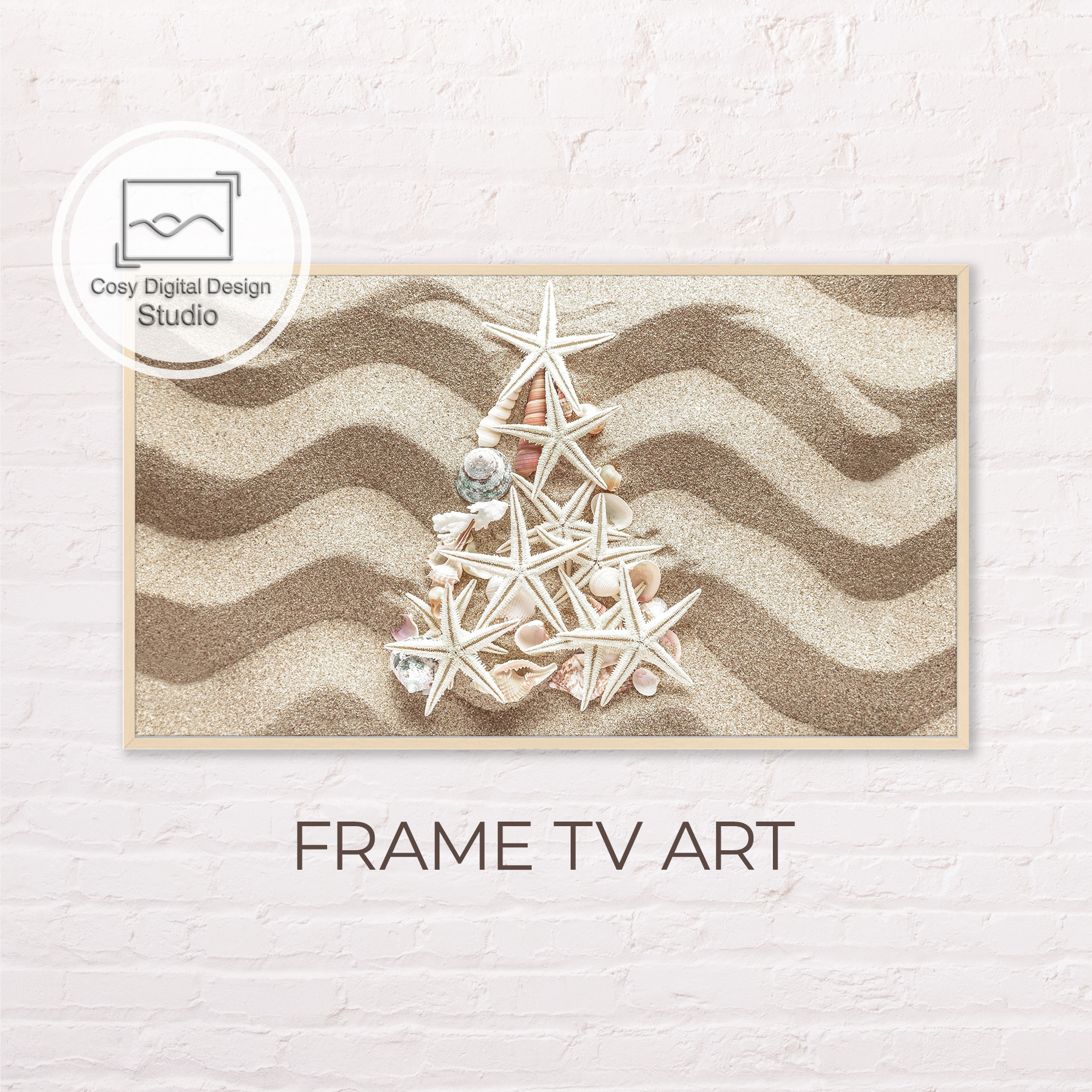Samsung Frame TV Art | 4k Merry Christmas Tree Made of Starf | Inspire ...
