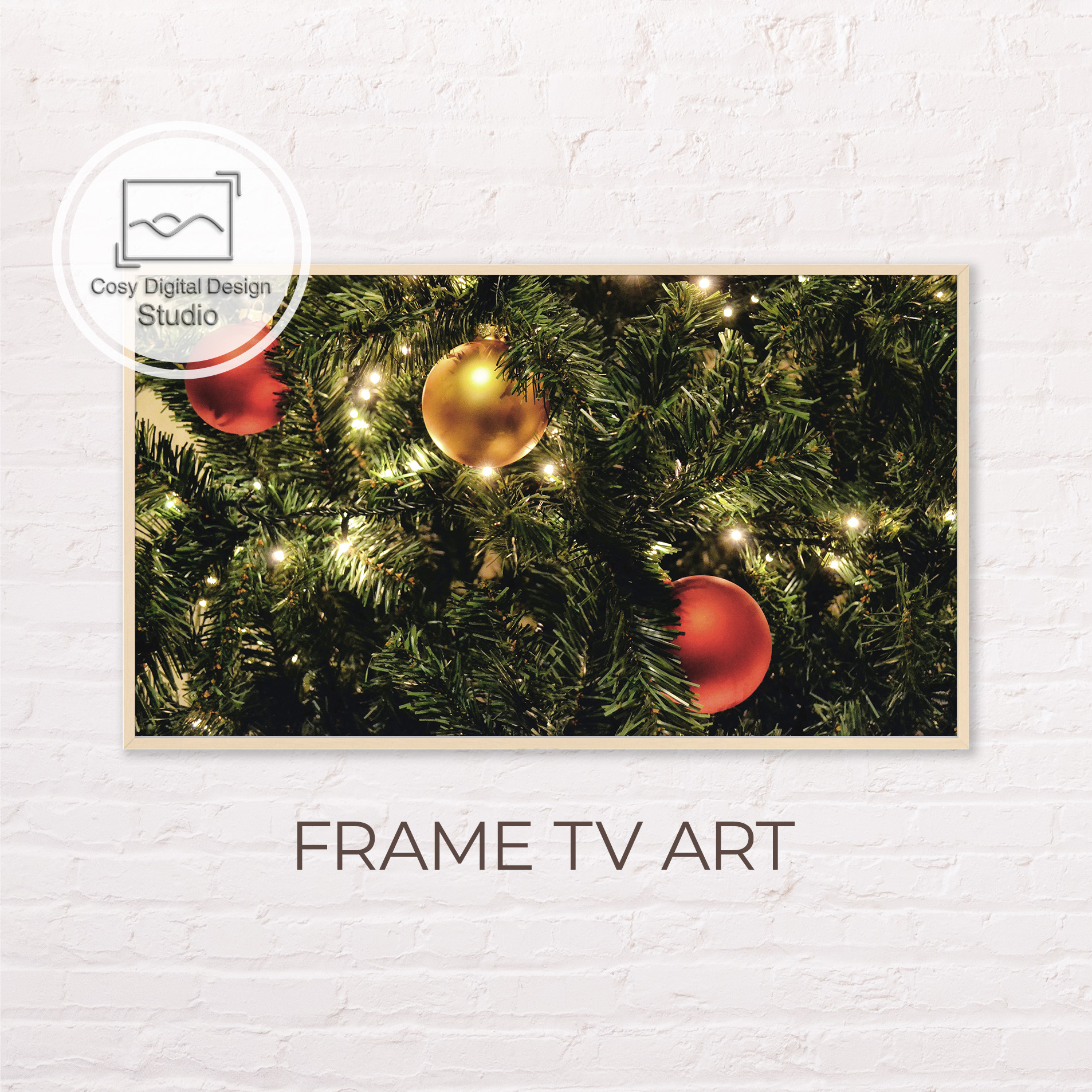 Samsung Frame TV Art | 4k Winter Christmas Tree Decor Art fo | Inspire ...