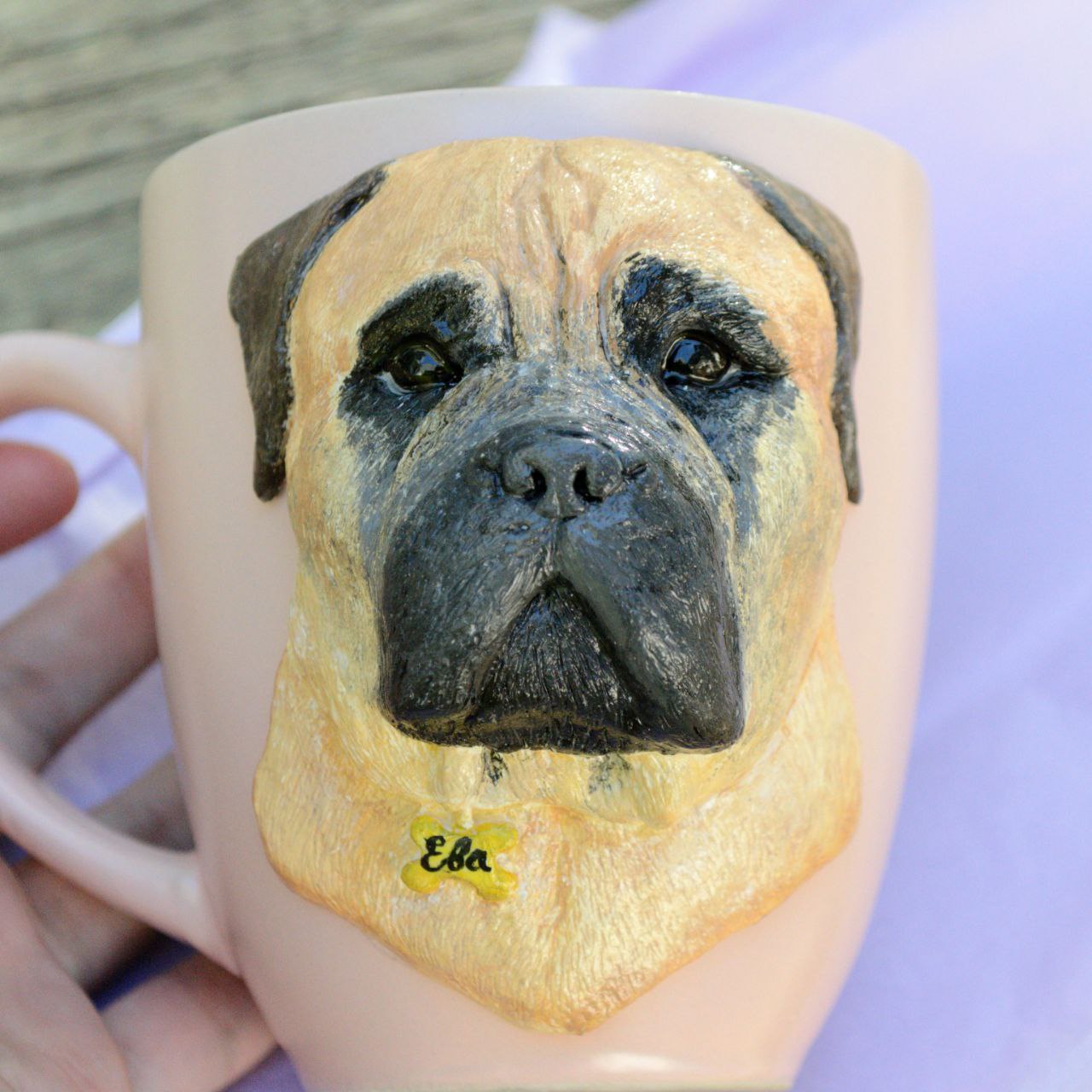 Custom dog portrait mug - Dog lover gift - Dog parent gift - - Inspire ...