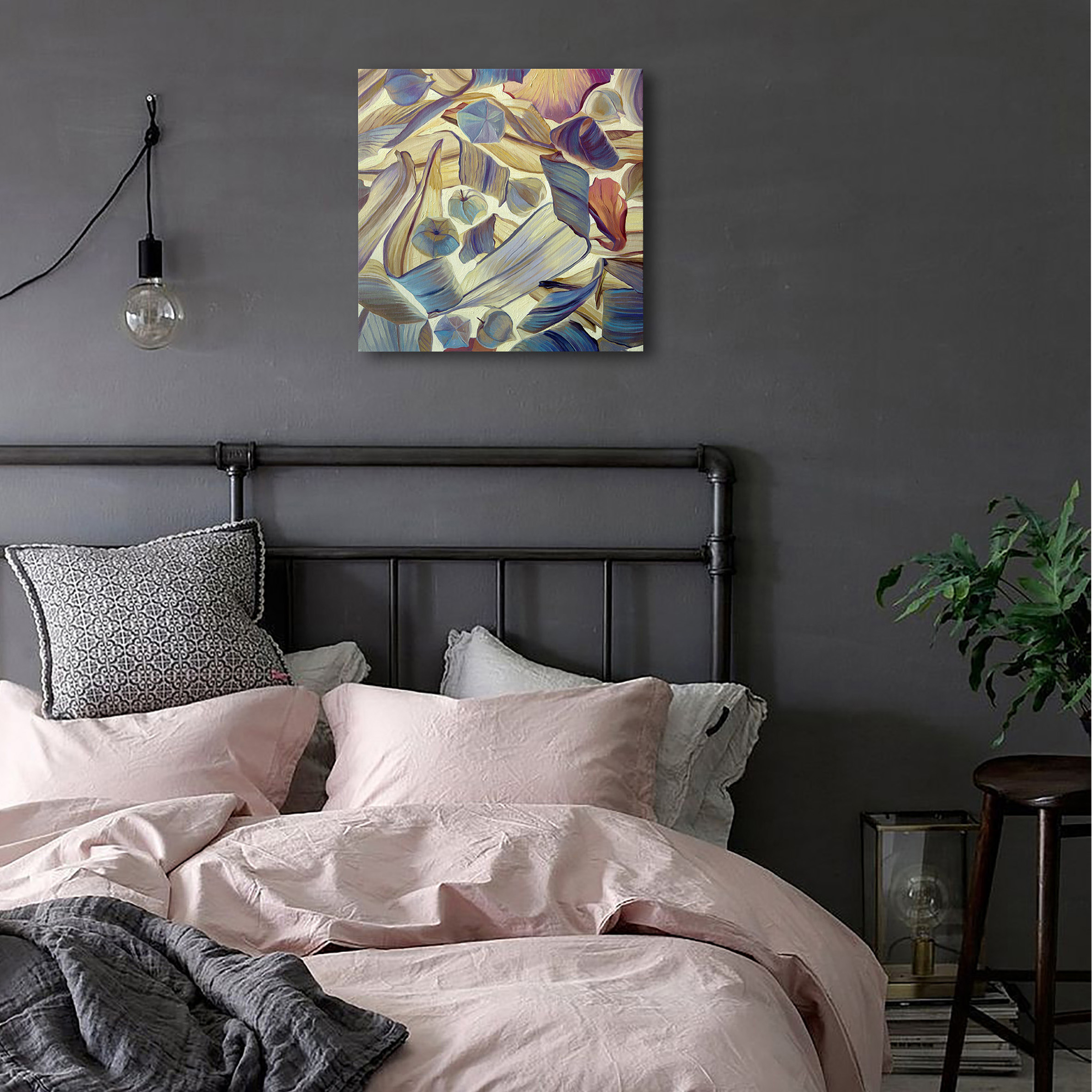 Dried flowers Original oil painting Dried flowers home decor - Inspire ...