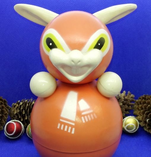 Vintage Soviet Toy Roly Poly Rabbit. Musical Toy Angry Hare - Inspire ...