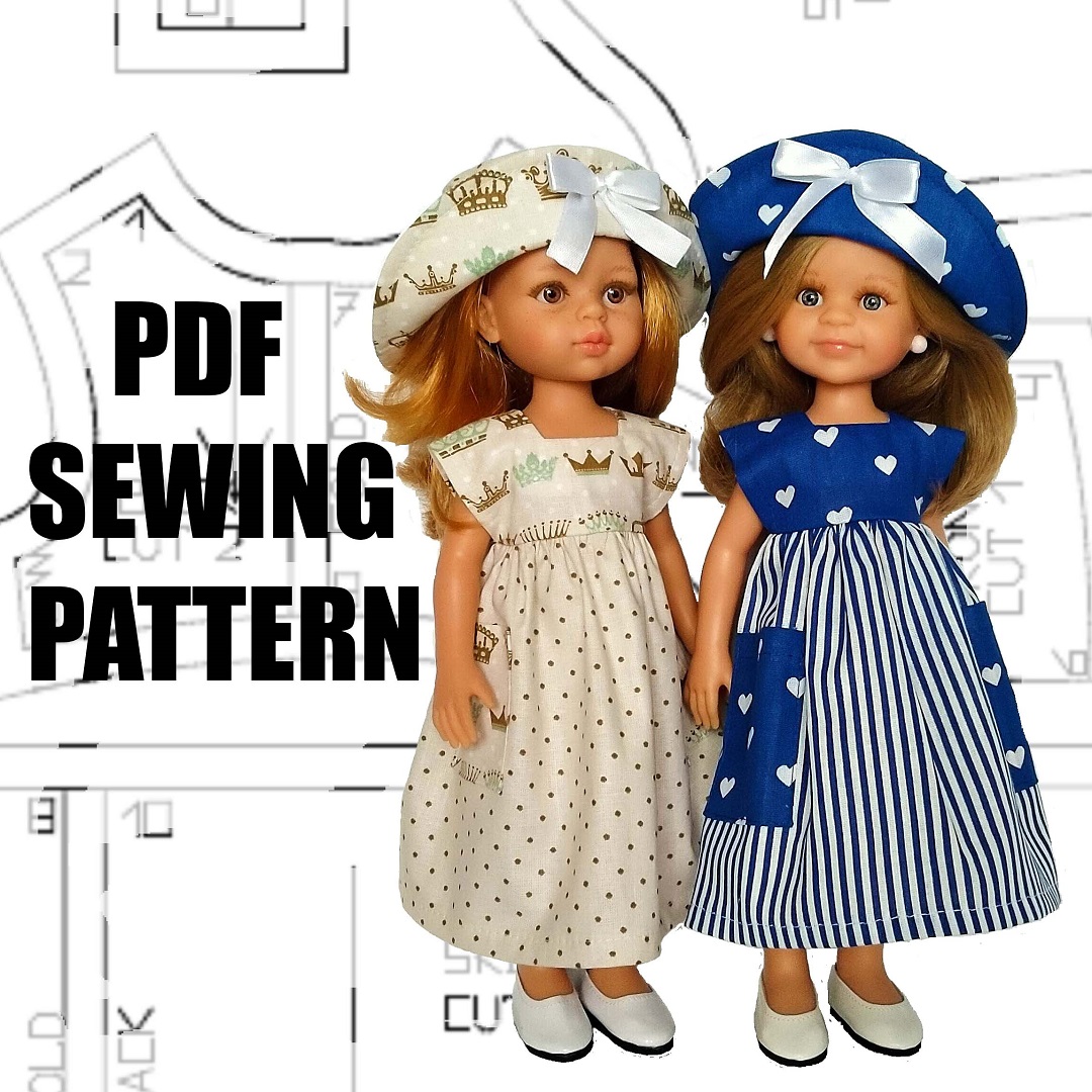 Sewing pattern and instruction for Paola Reina doll, dress a | Inspire Uplift