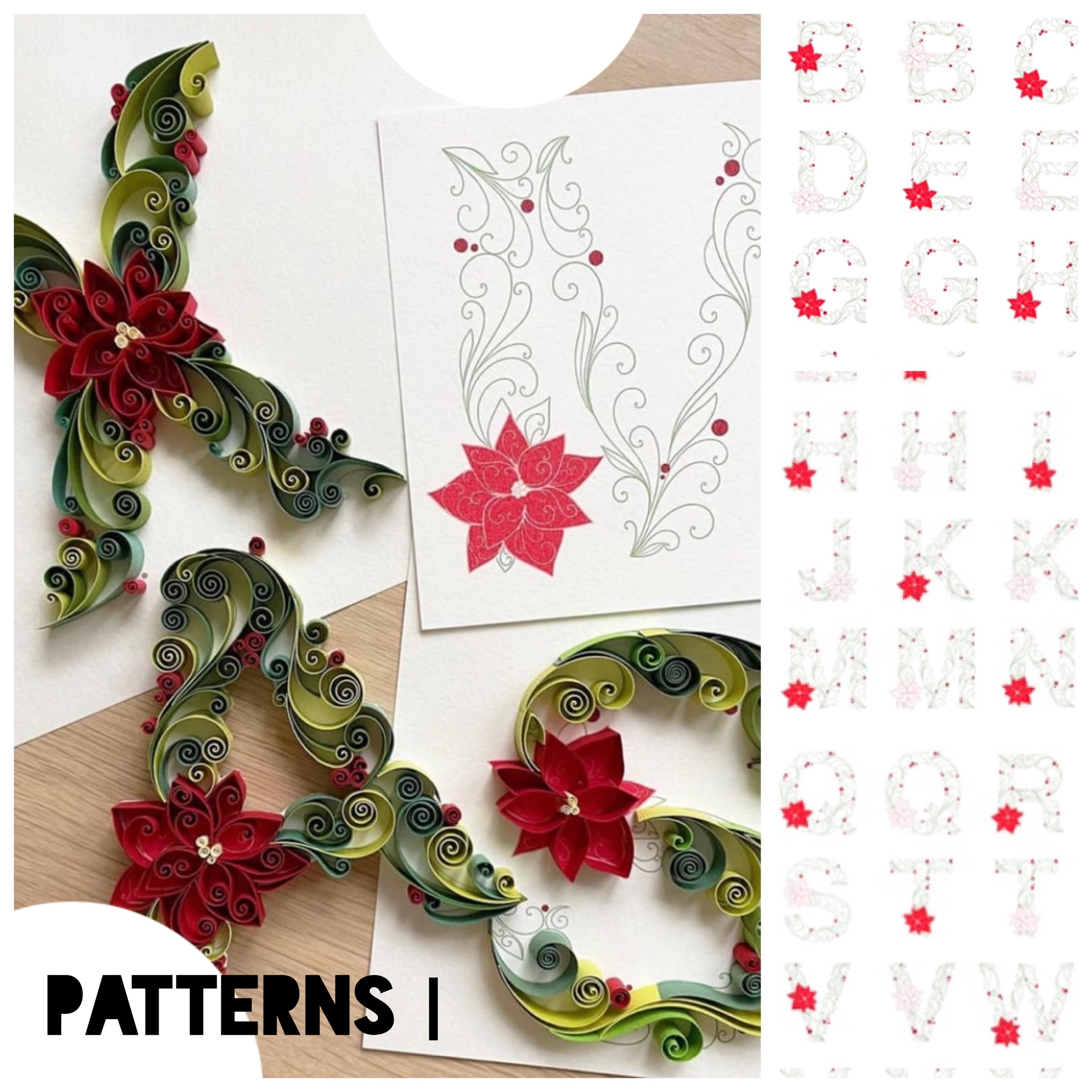 TEMPLATES of Christmas Letters - Set of patterns - 26 Templ | Inspire ...