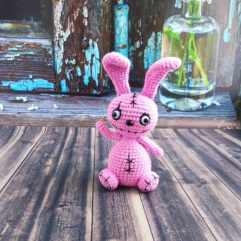 Miniature bunny Rabbit stuffed animal Spooky bunny Pastel go - Inspire ...