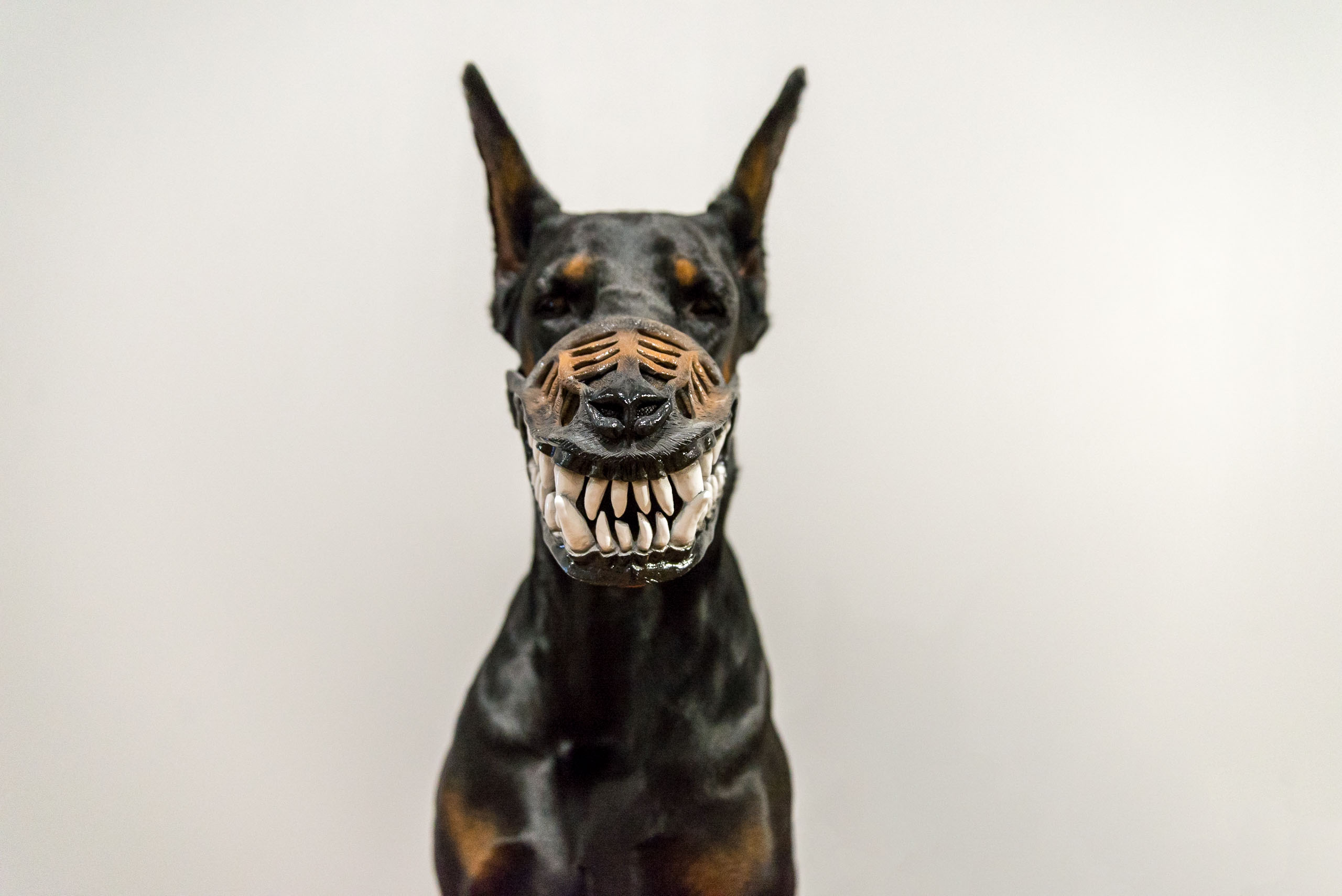 Pet Gift Werewolf Dog muzzle Scary Doberman muzzle Bloodless - Inspire ...