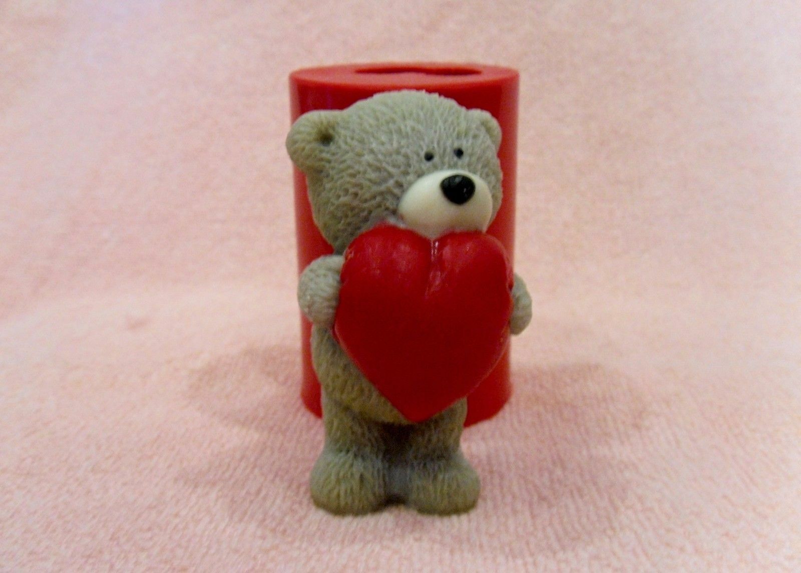 Teddy bear with a heart - silicone mold - Inspire Uplift