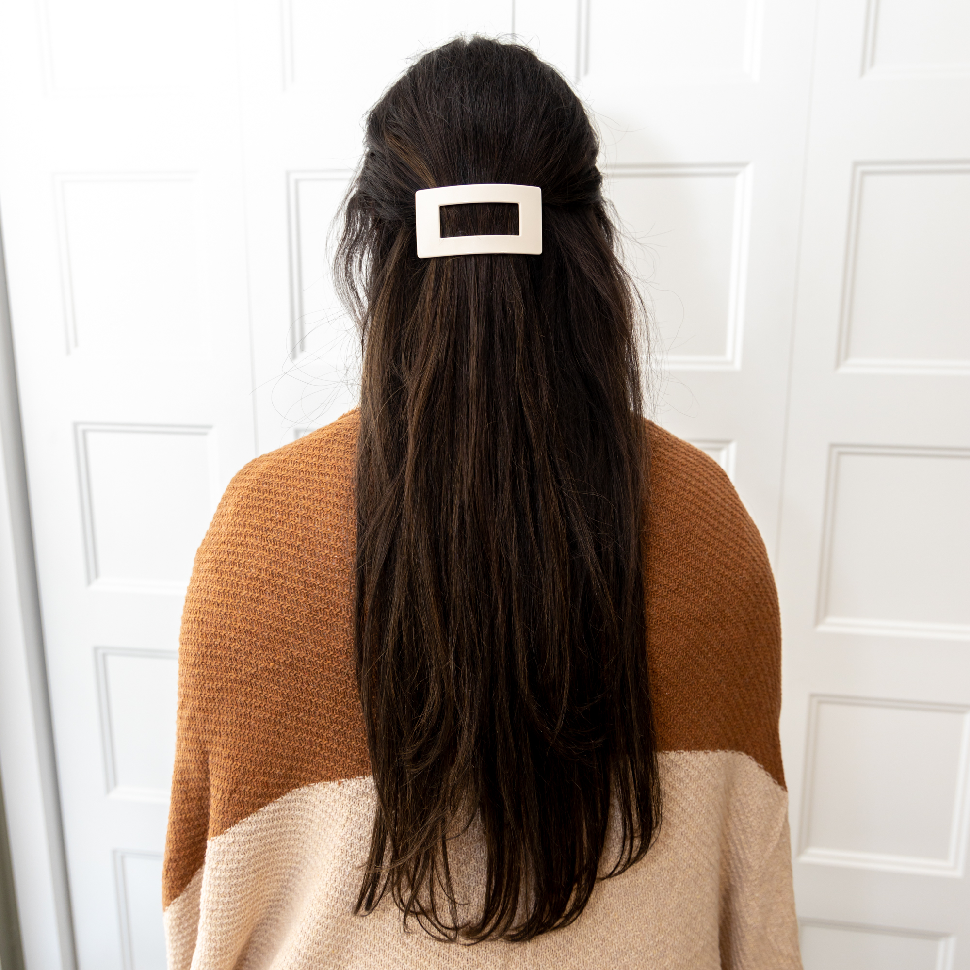 Hair Barrette - Acetate Square barrette - Inspire Uplift