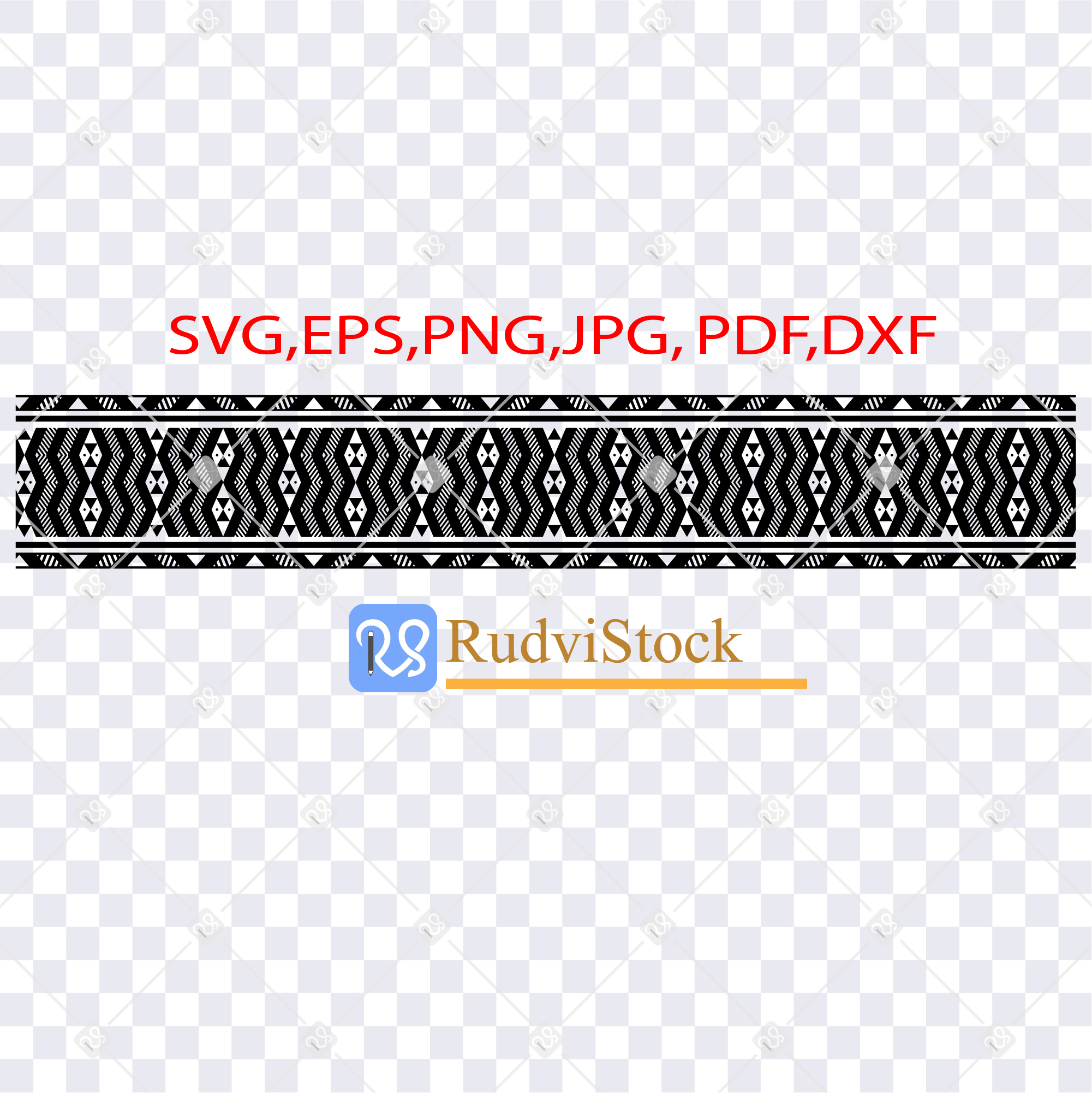 Tongan pattern seamless tattoo tribal border | Inspire Uplift