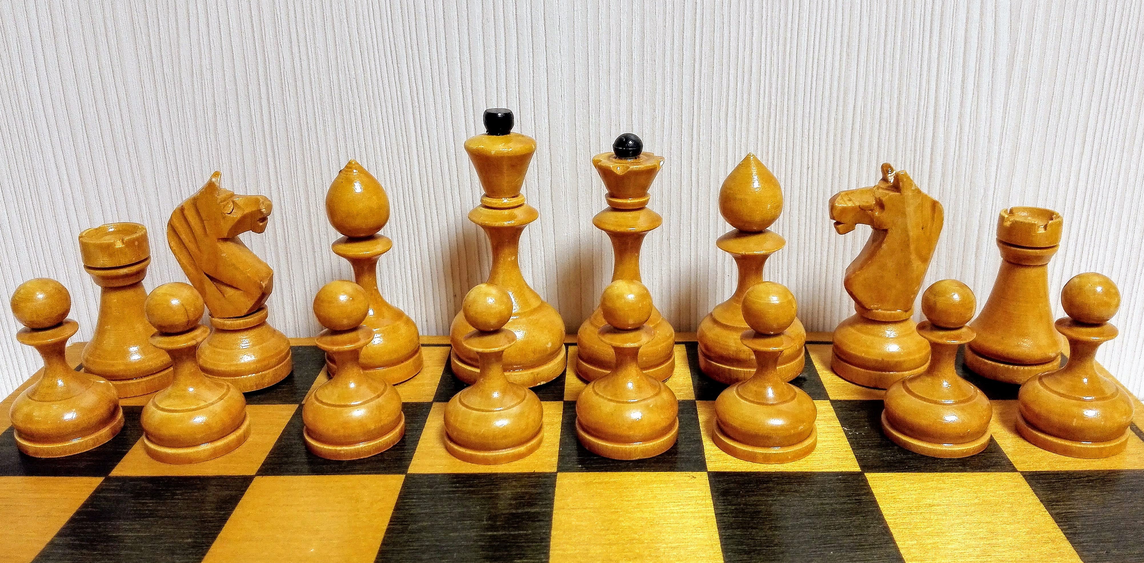 Antique Soviet Wooden Chess set. Russian chess. Chess USSR - Inspire Uplift