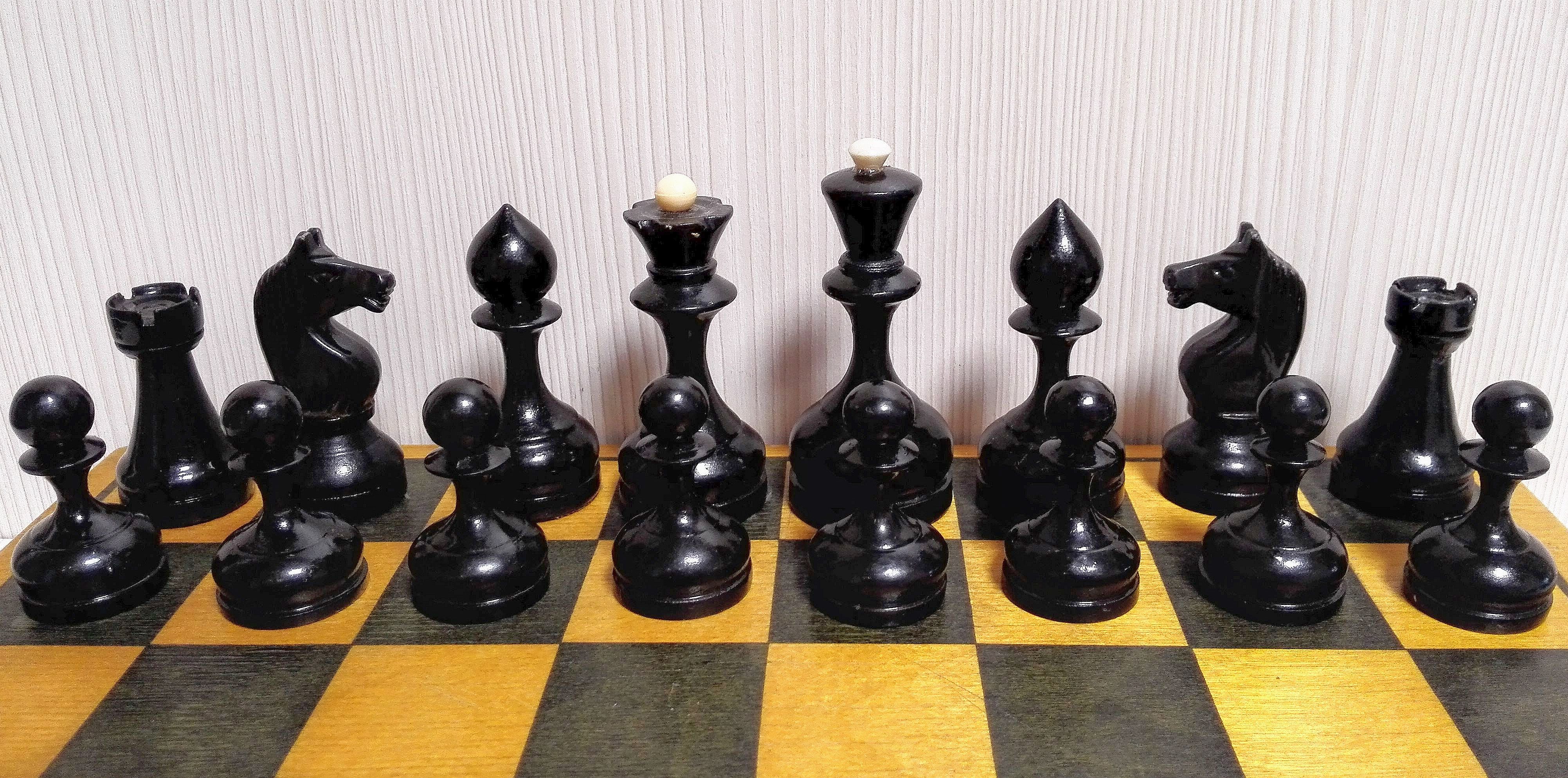 Antique Soviet Wooden Chess set. Russian chess. Chess USSR - Inspire Uplift