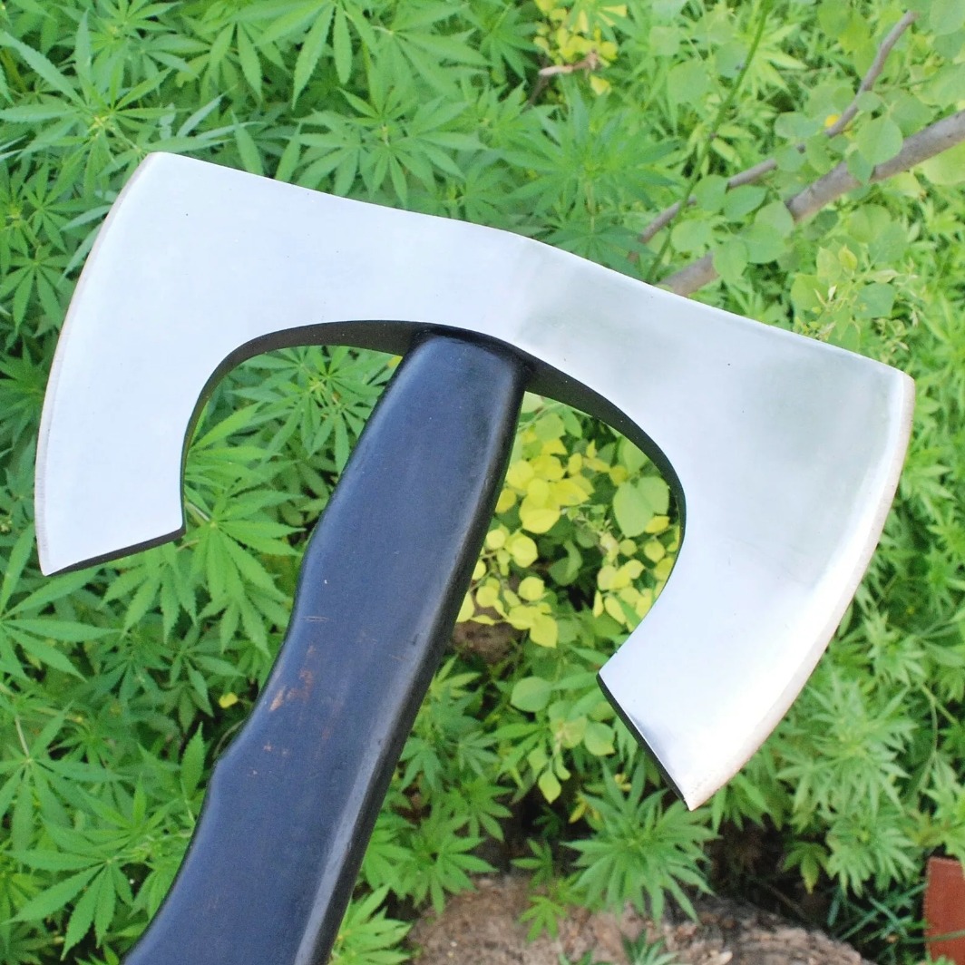 Custom Pizza Axe, Cake And Pizza Cutter Viking Axe With Ash Wood Shaft ...