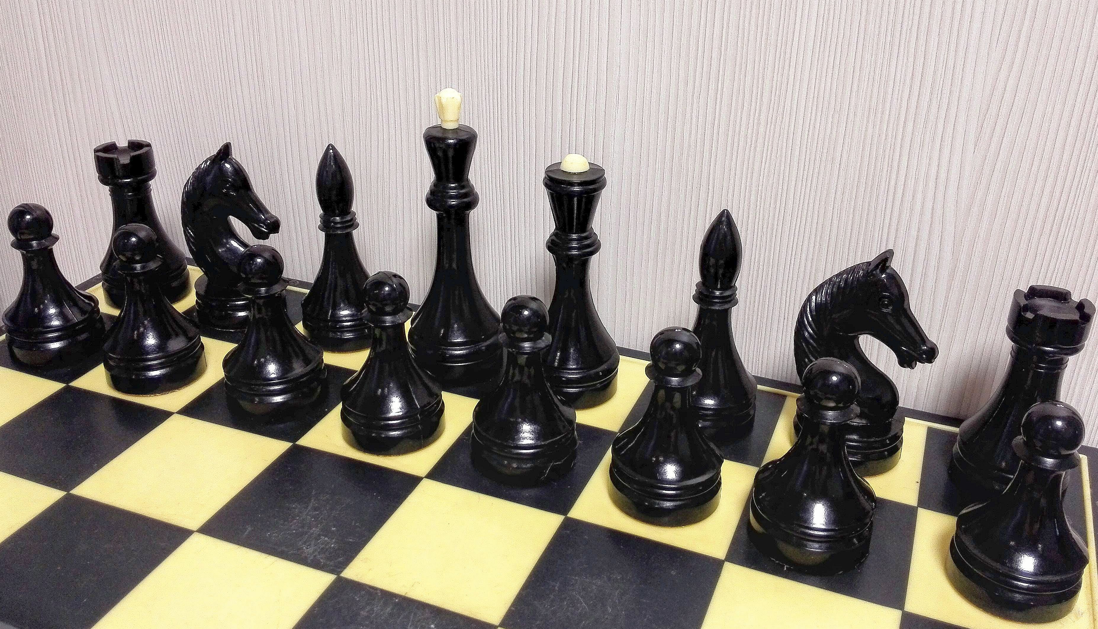 Large Soviet Vintage Chess Set. Antique Russian Chess set - Inspire Uplift