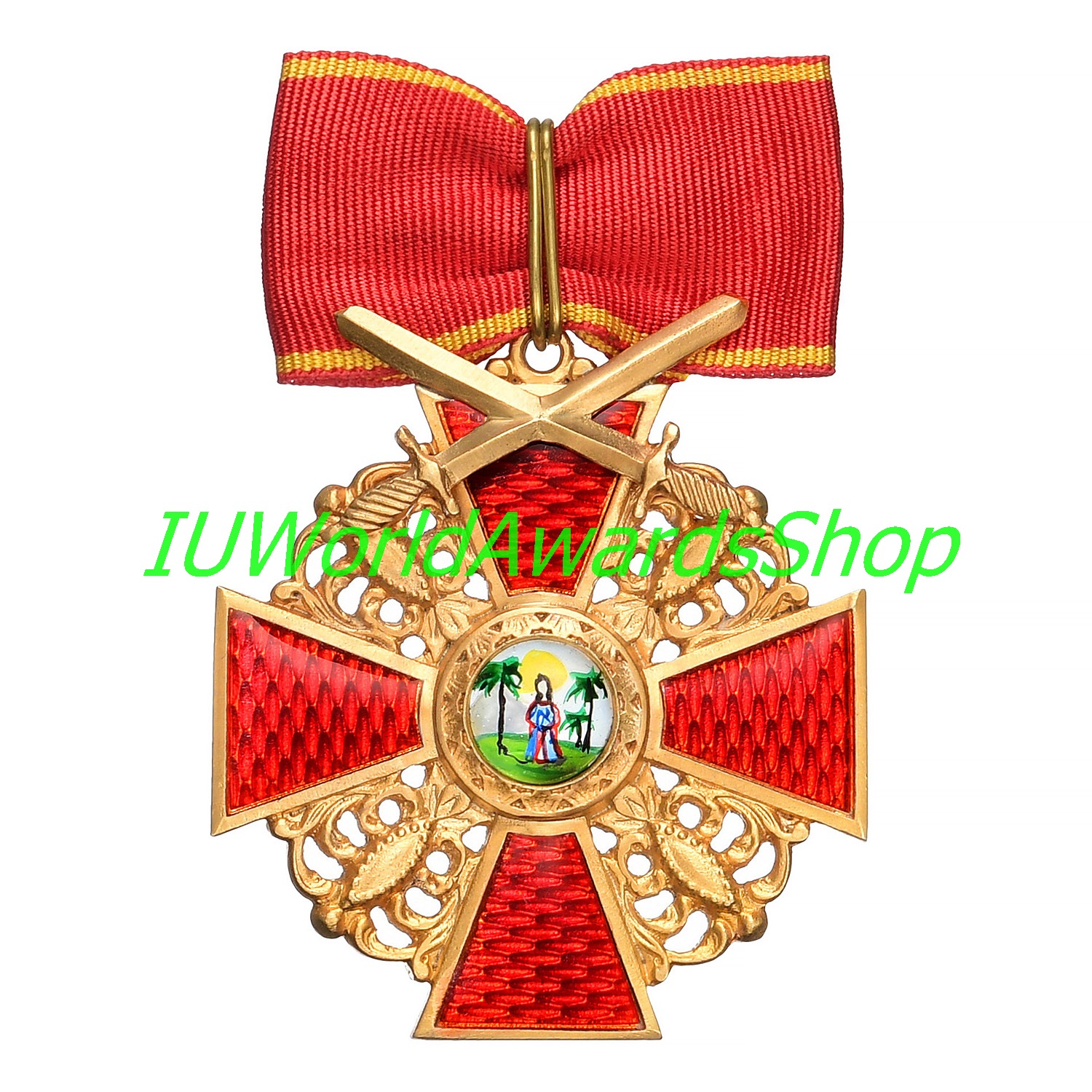 Order of St. Anne II class with upper swords. Russian empire | Inspire ...