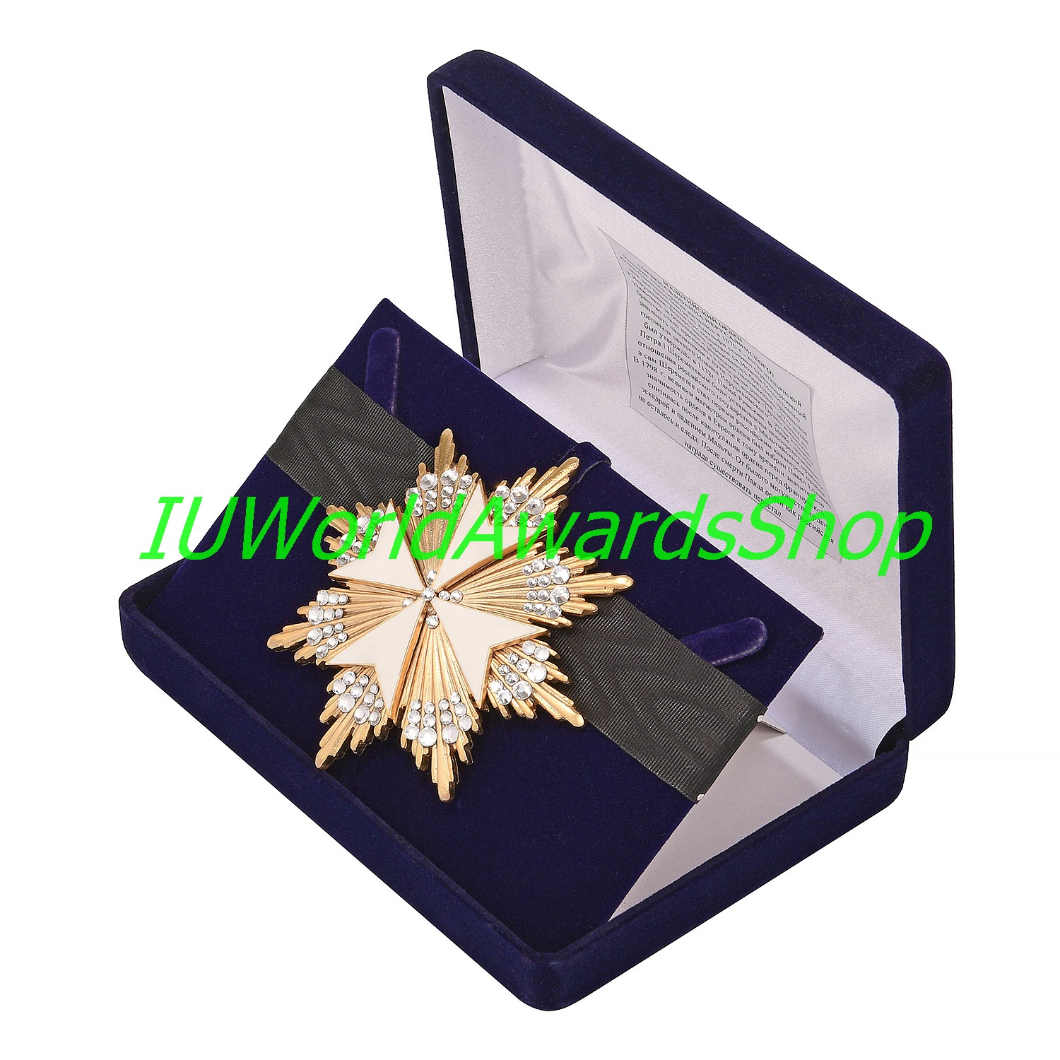 Star of the Maltese cross with rhinestones. Russian empire. - Inspire ...