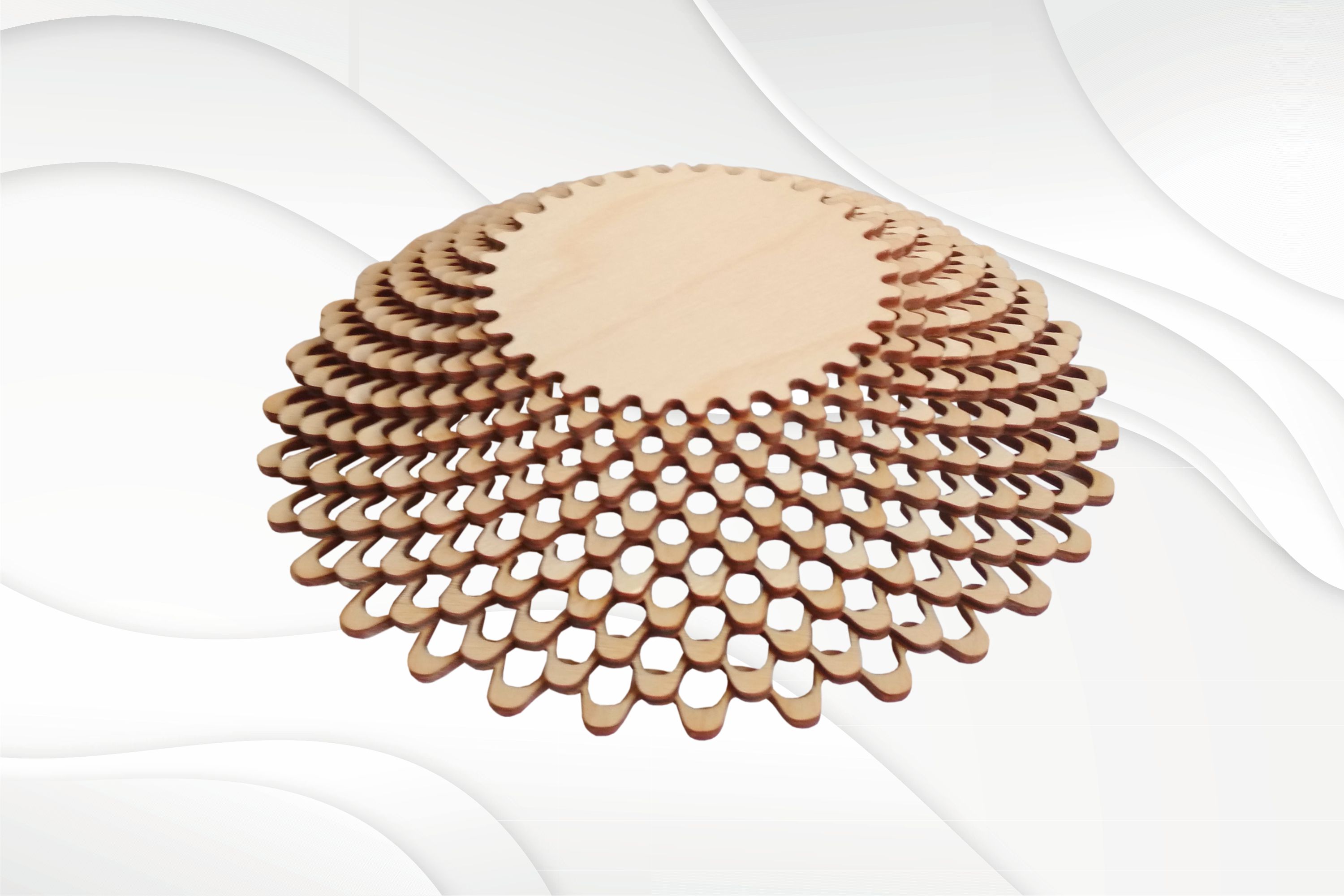 Decorative Plate, laser cutting design. Glowforge project. - Inspire Uplift