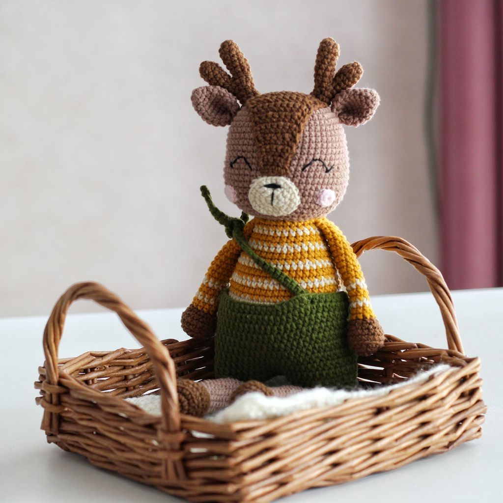 Crochet Deer pattern Amigurumi Reindeer pattern Amigurumi Pa | Inspire ...
