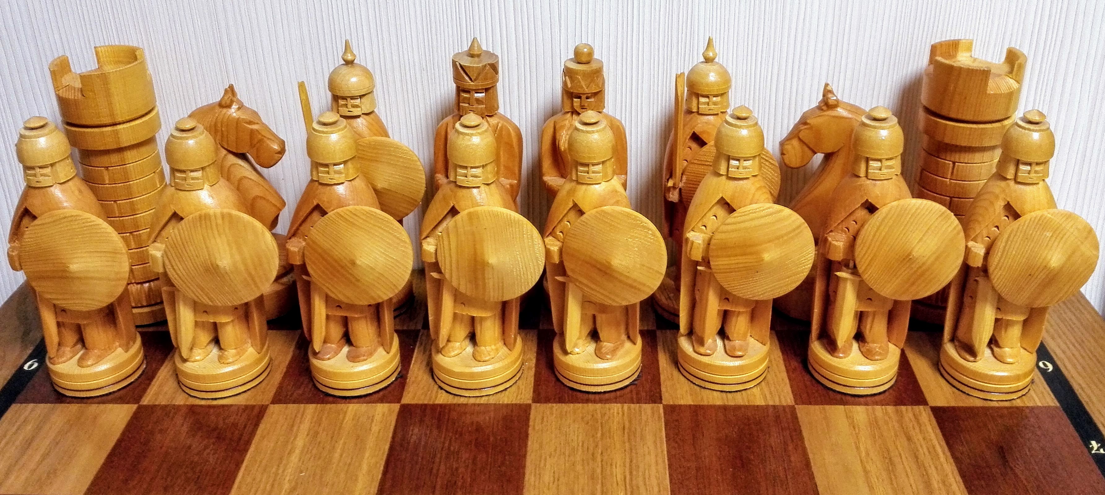Unique Antique Soviet Chess Handmade. Vintage Russian Chess - Inspire ...