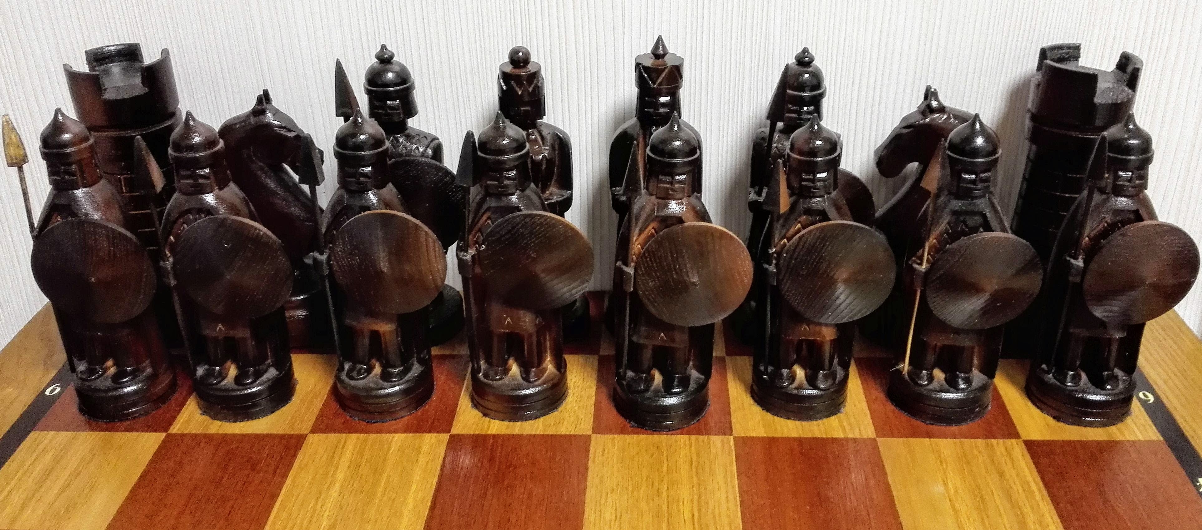 Unique Antique Soviet Chess Handmade. Vintage Russian Chess - Inspire ...