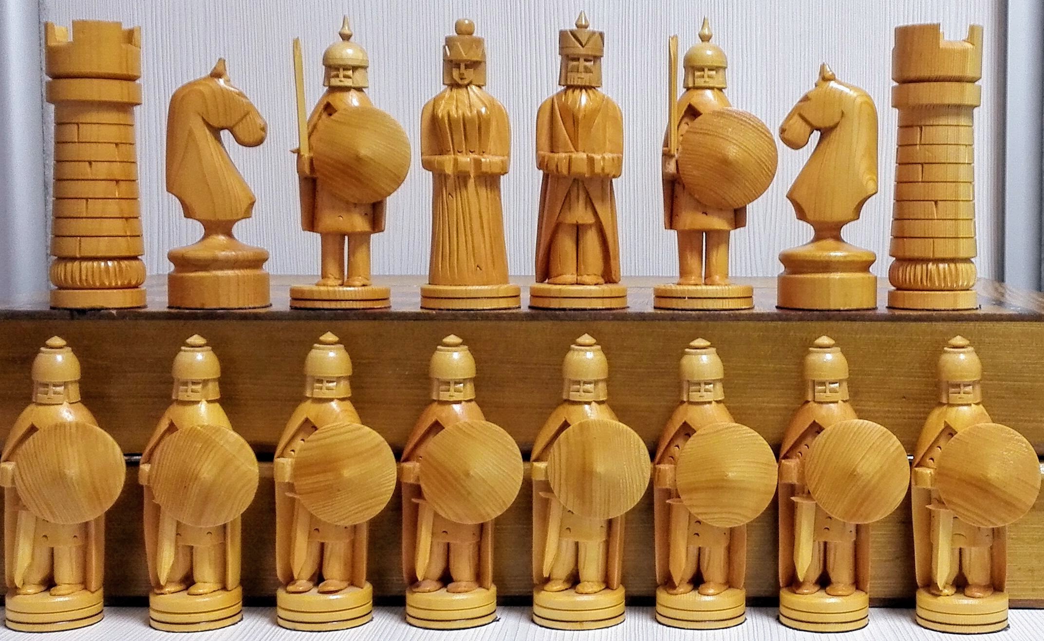 Unique Antique Soviet Chess Handmade. Vintage Russian Chess - Inspire ...