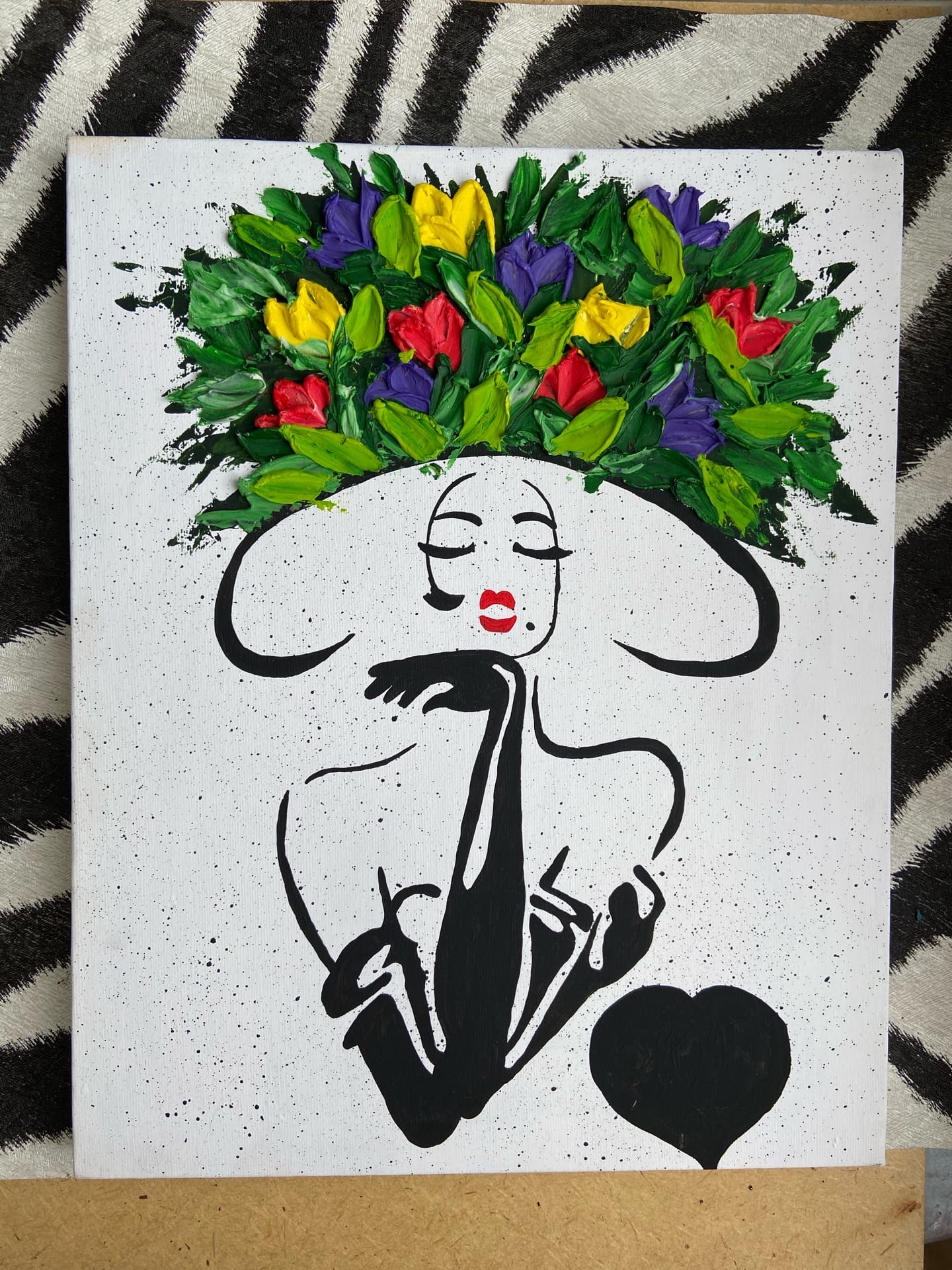 Fashion Girl Painting Portrait Woman Original Art lady Art W - Inspire ...