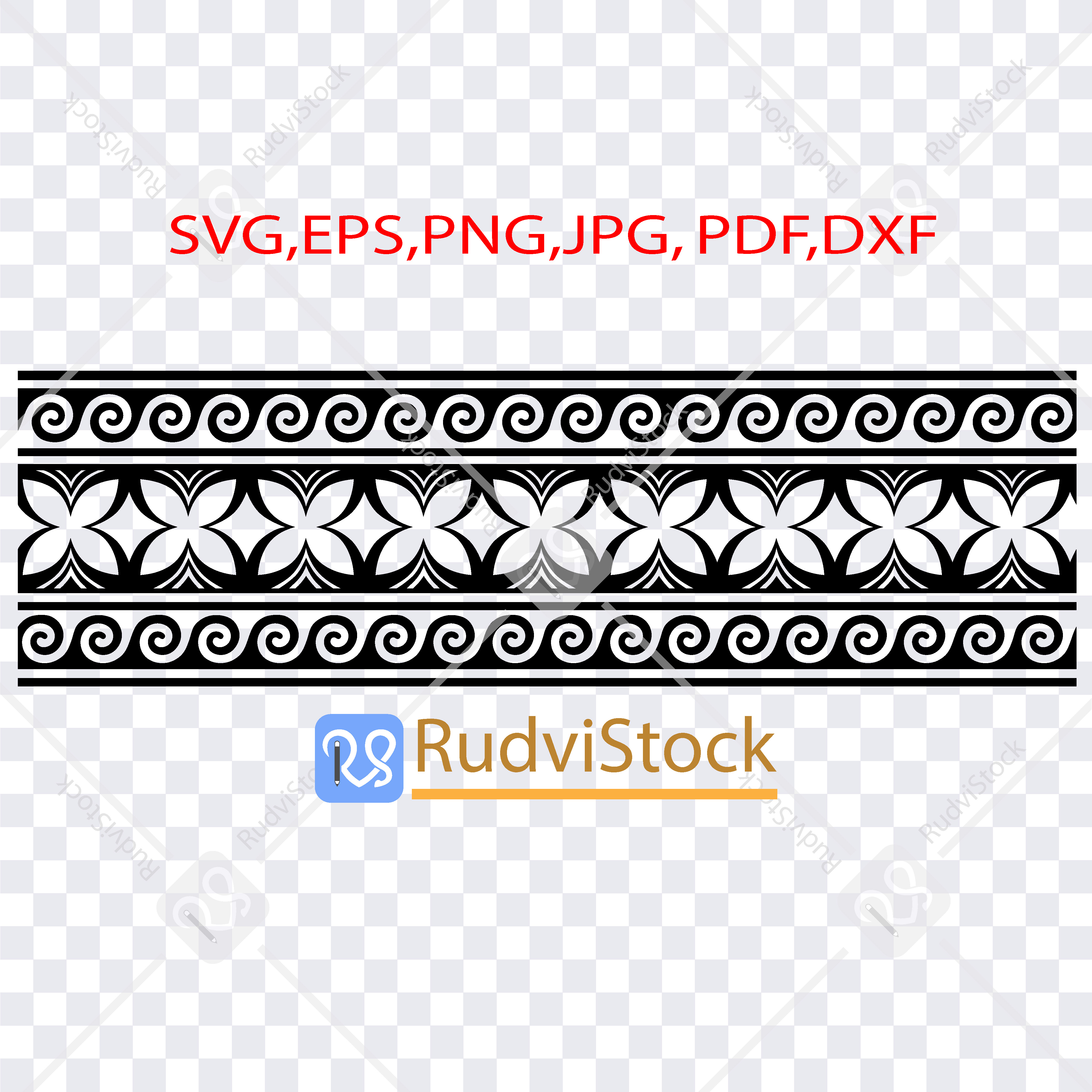 Samoan art pattern tribal tattoo border - Inspire Uplift