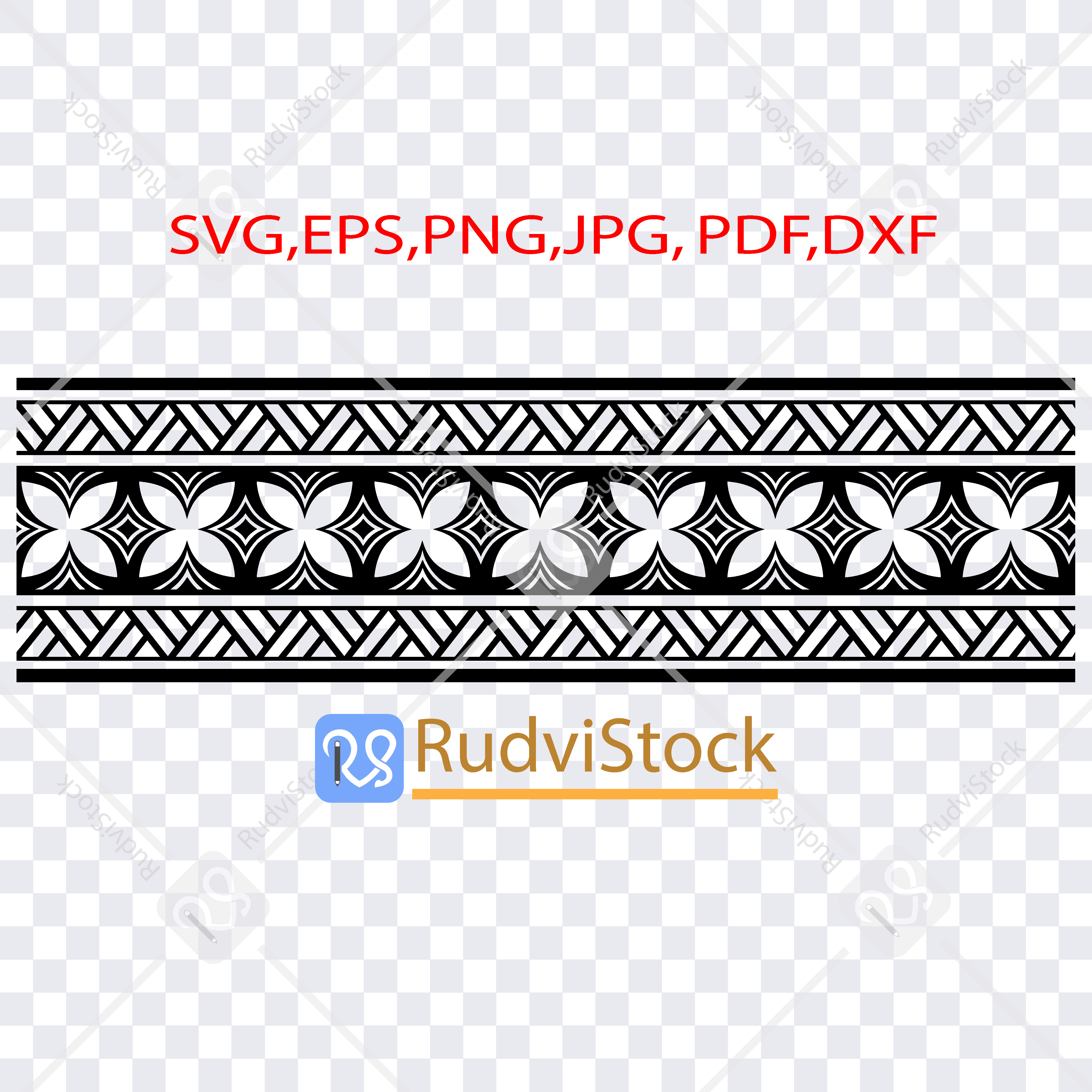 Samoan decor tribal tattoo design border | Inspire Uplift