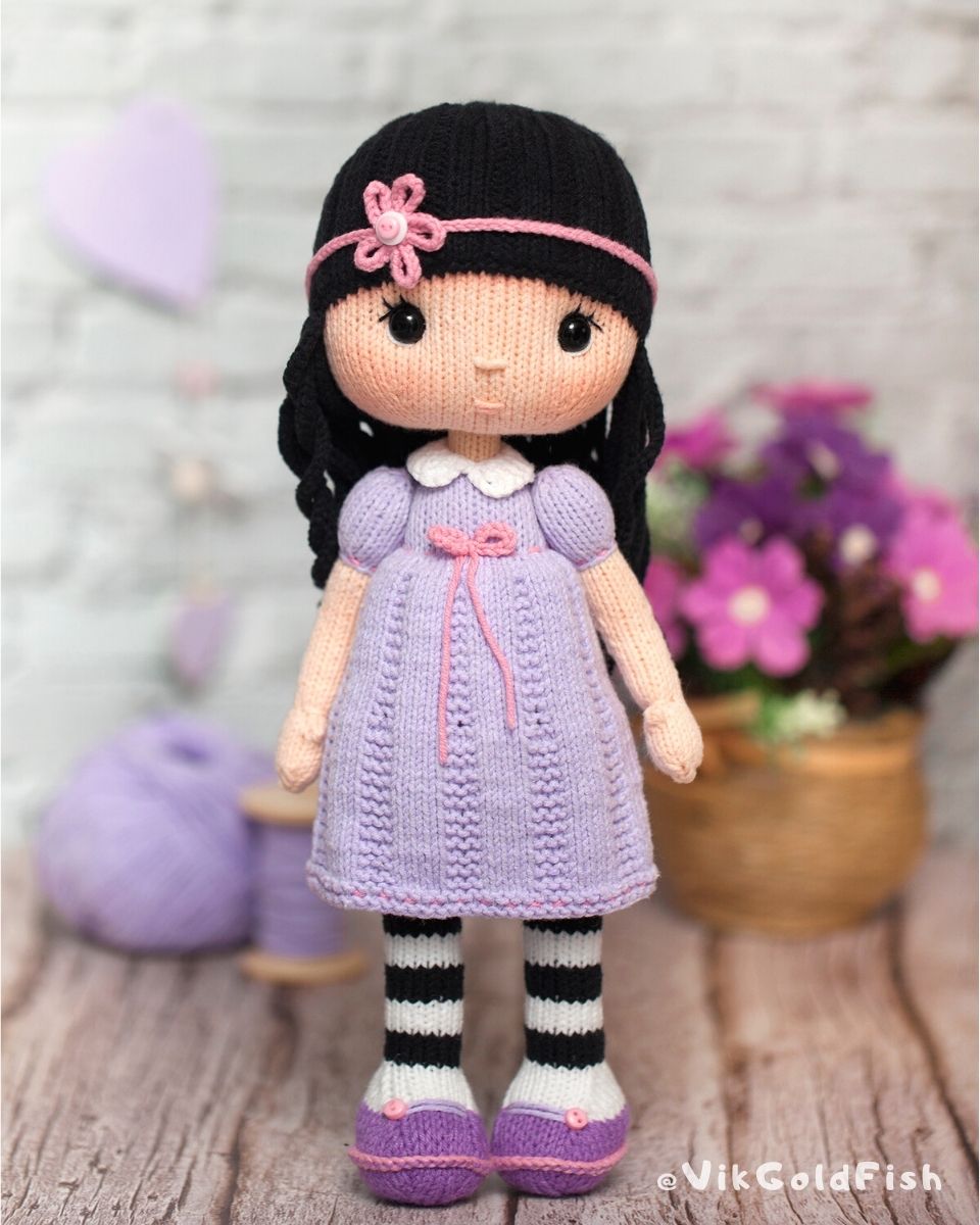 Knitted toy Pattern, Knitting Doll Pattern, Knitting Doll | Inspire Uplift