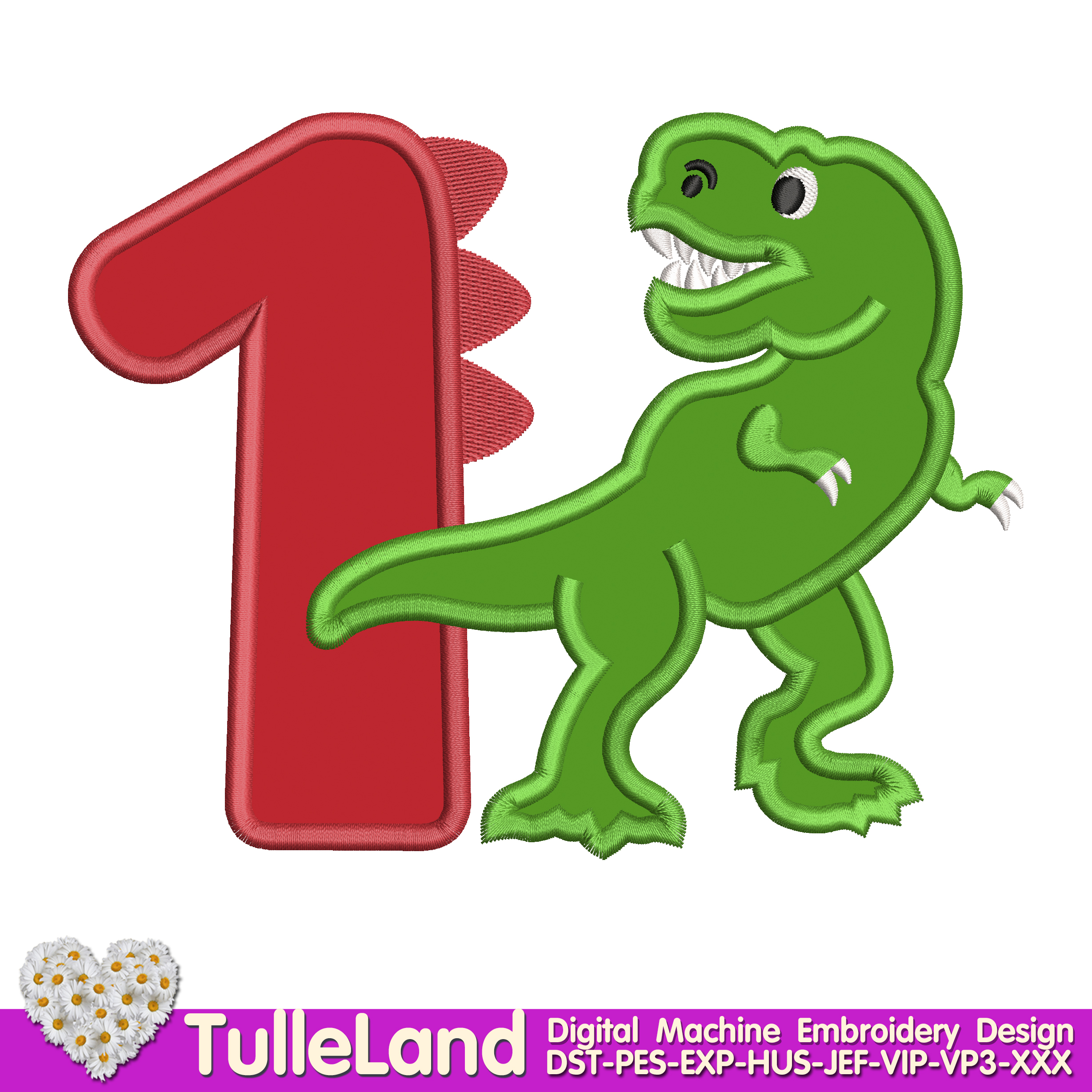 Rex Dino 1st Birthday Tyrannosaurus Rex Dinosaur Design - Inspire Uplift