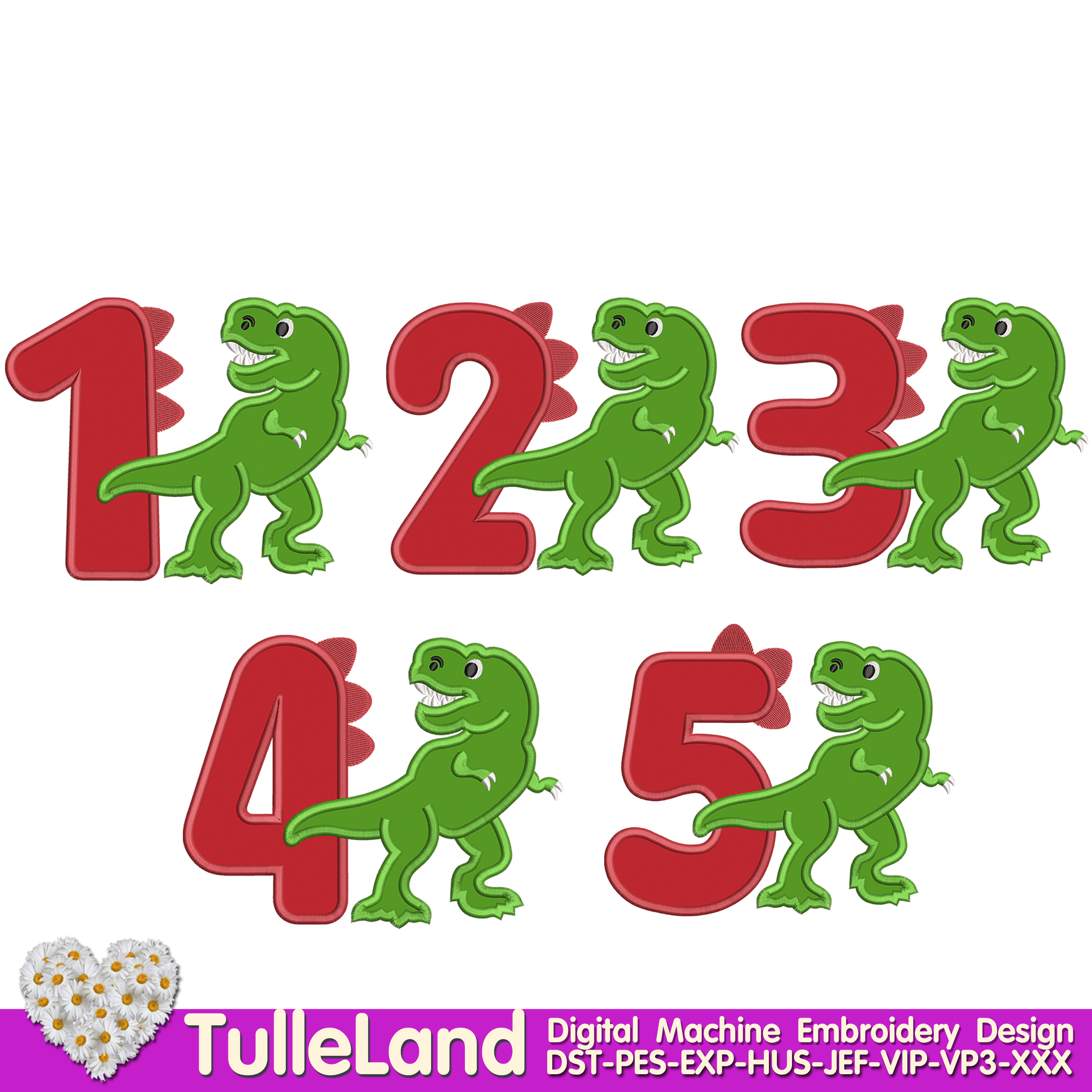 Rex Dino 1st 2nd 3rd 4th 5rd Birthday Tyrannosaurus Rex Dino - Inspire ...