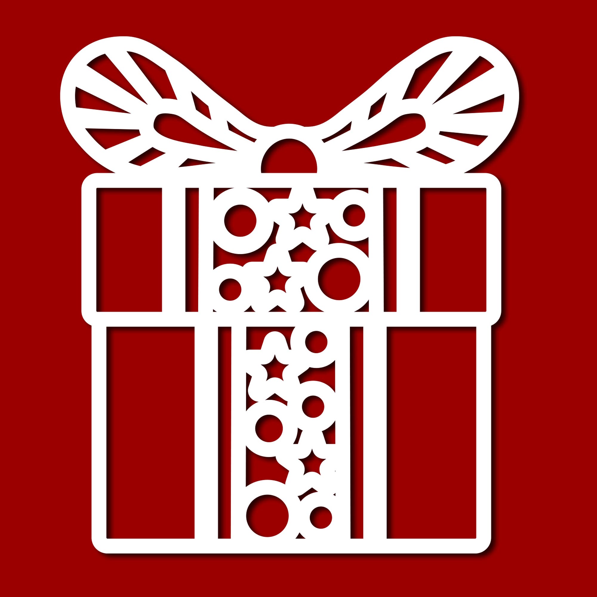 Gift box svg, gift box template, gift box dxf, gift box png, - Inspire ...