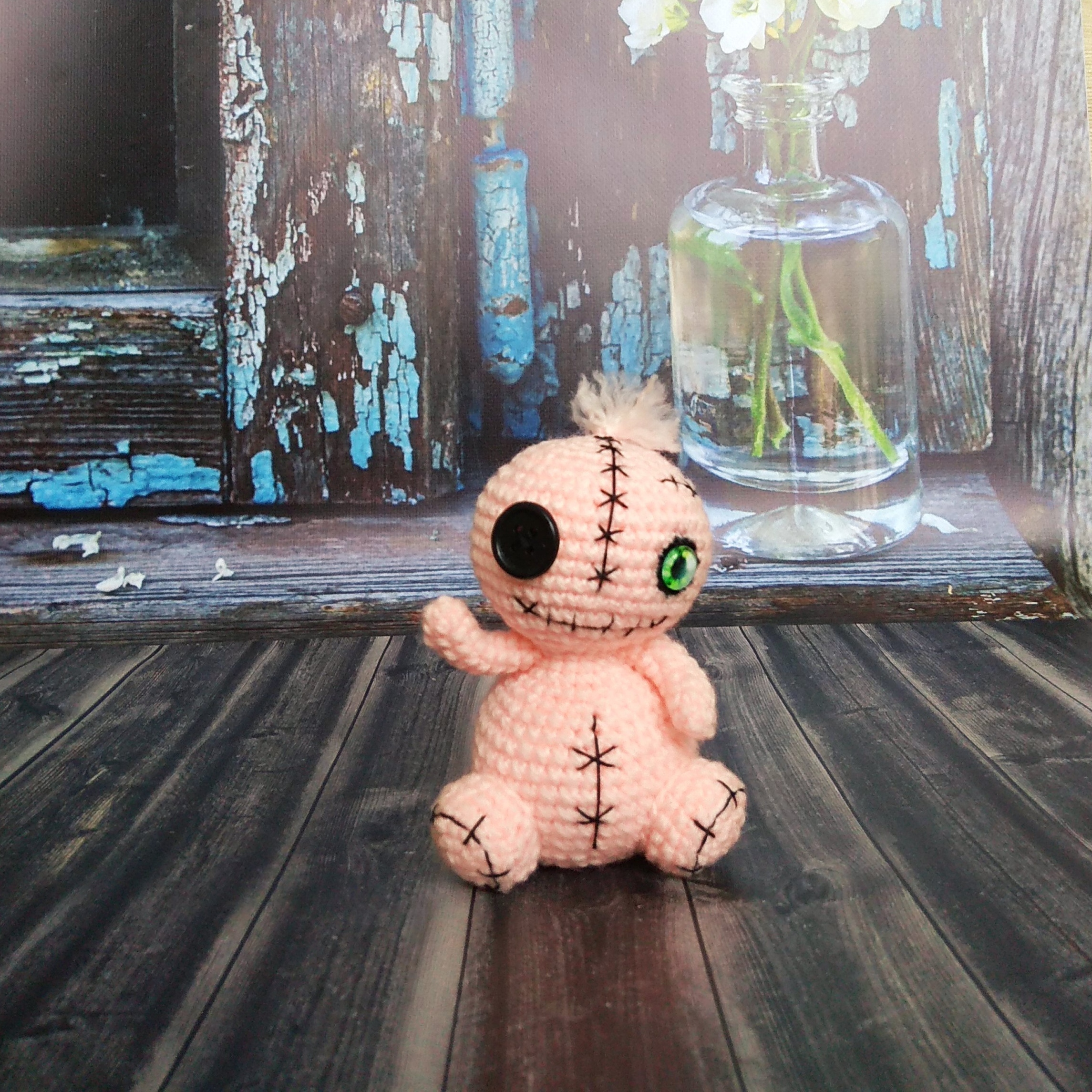 Miniature horror doll Scary teddy nightmare Voodoo doll Goth - Inspire ...