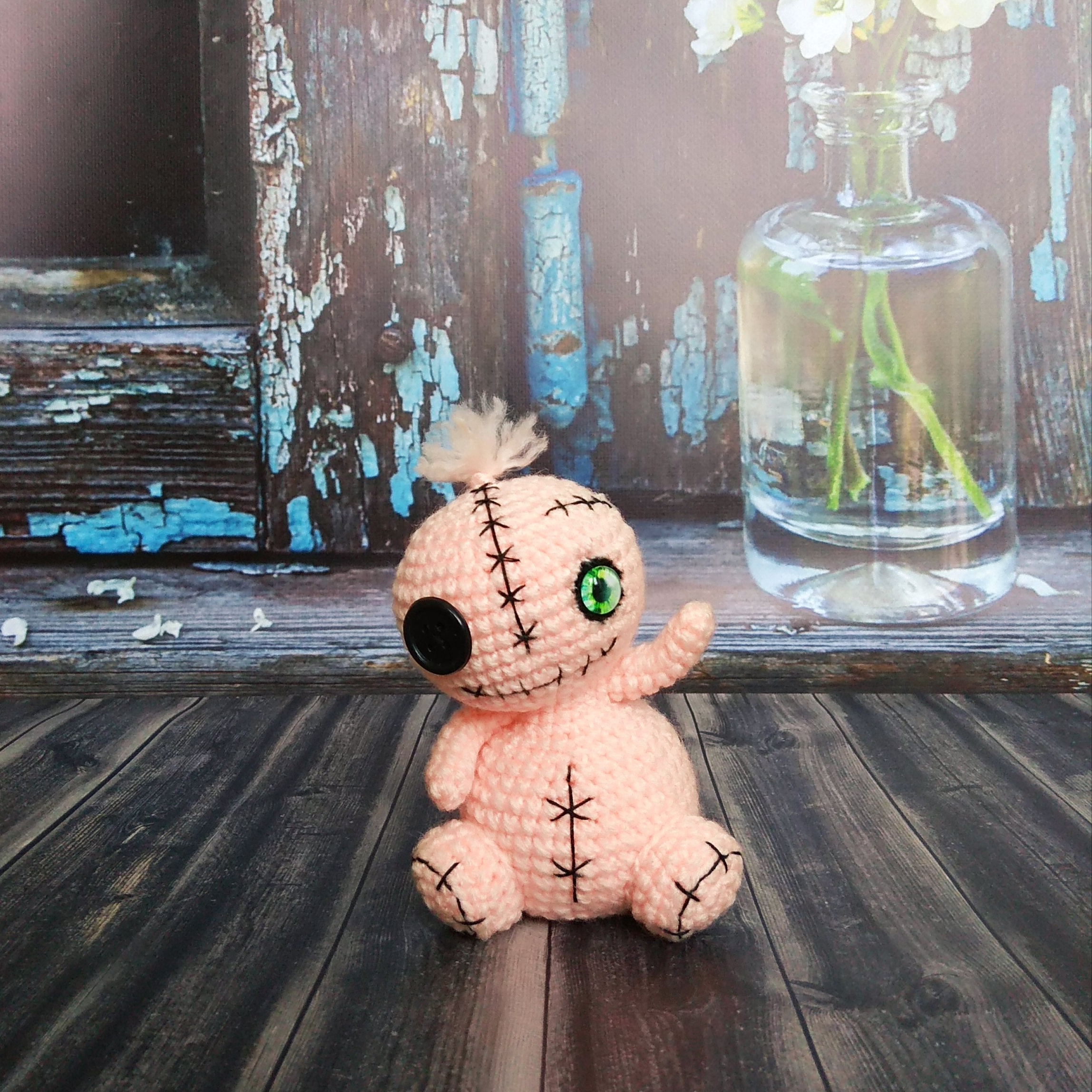Miniature horror doll Scary teddy nightmare Voodoo doll Goth - Inspire ...