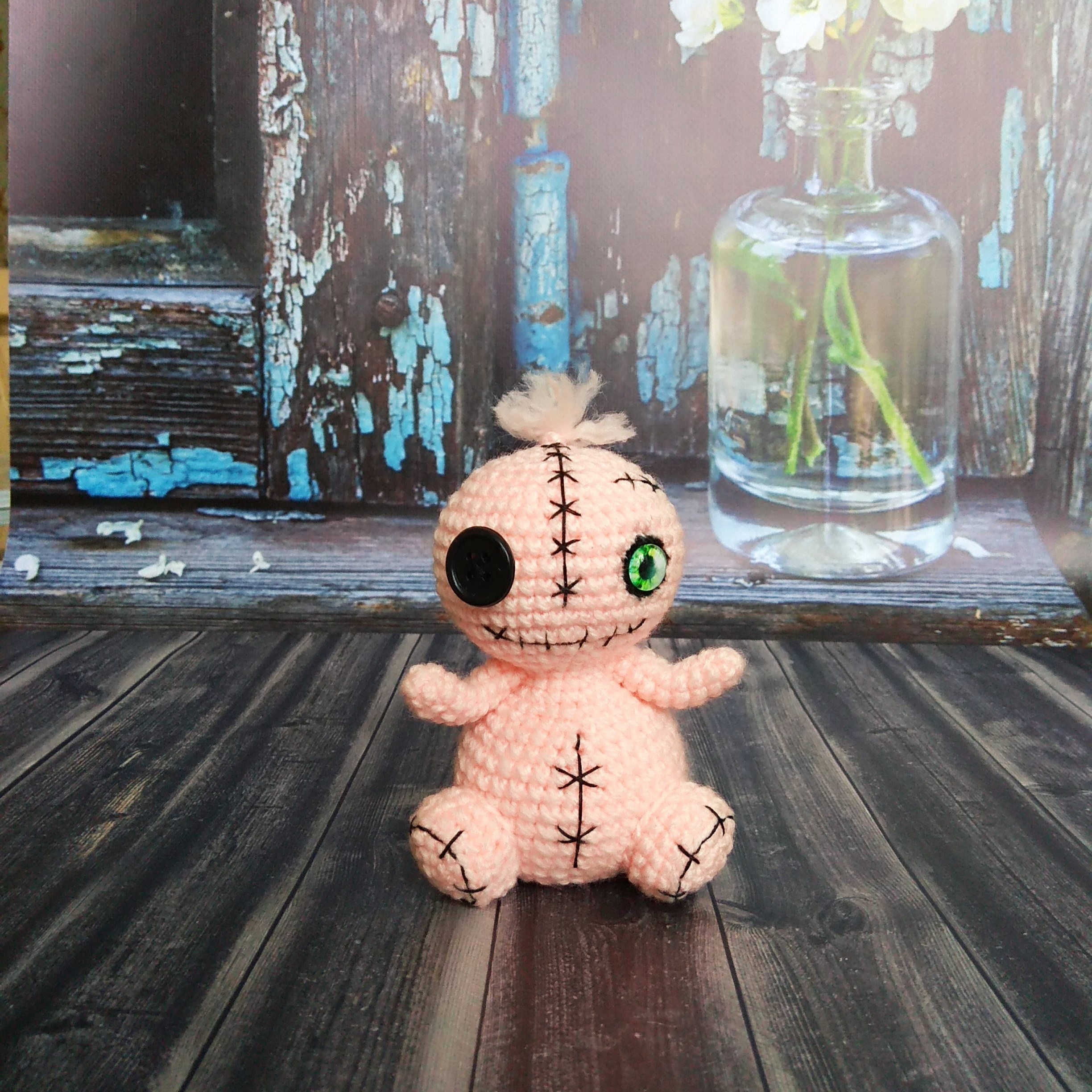 Miniature horror doll Scary teddy nightmare Voodoo doll Goth - Inspire ...