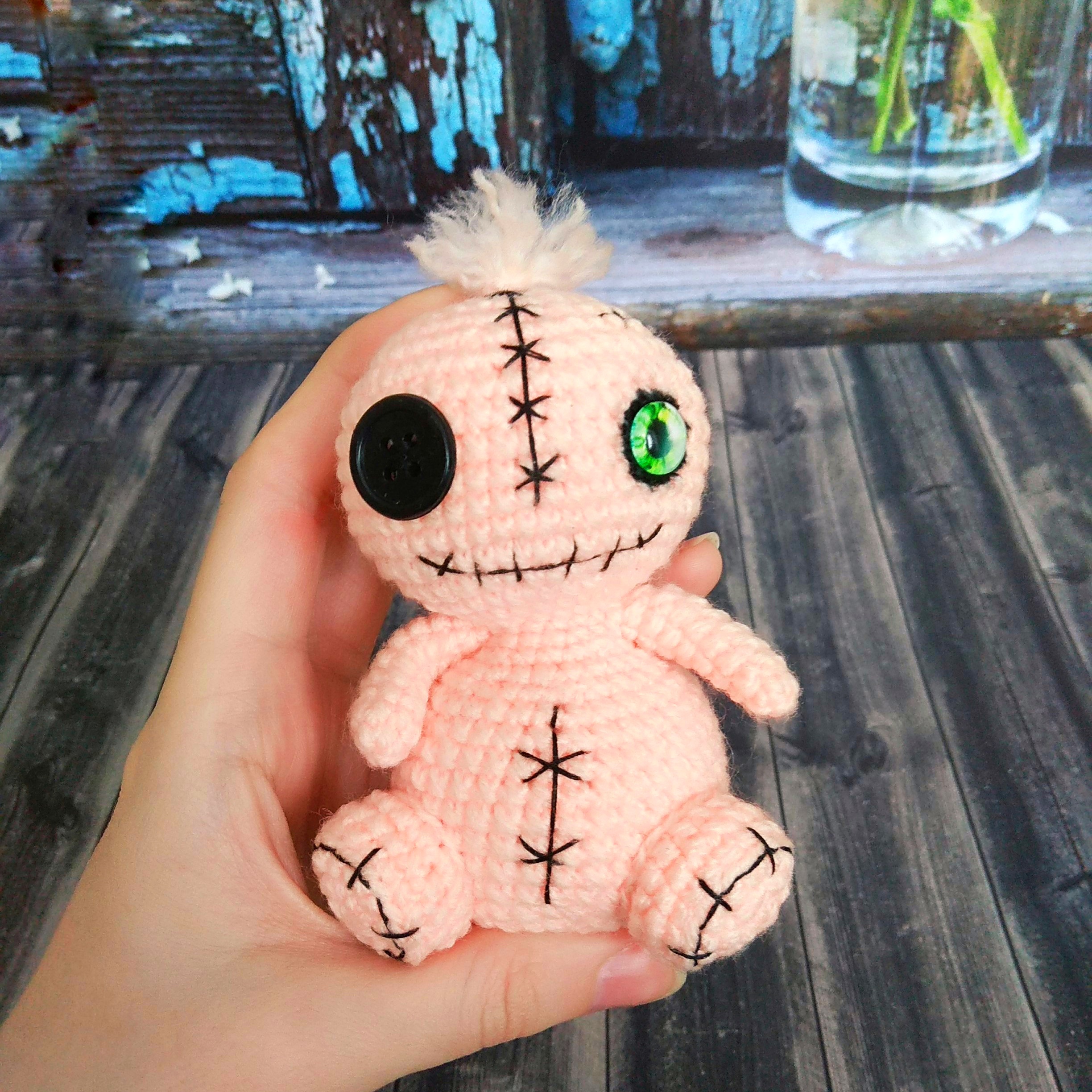 Miniature horror doll Scary teddy nightmare Voodoo doll Goth | Inspire ...