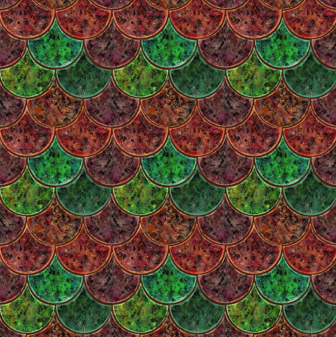 Scales Seamless Pattern Tile Digital Paper Wallpaper Fabric - Inspire ...